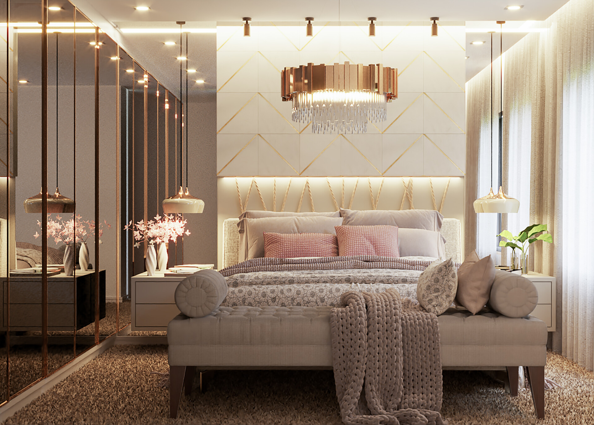 ArtStation - Interior Design Visualisation - Bedroom