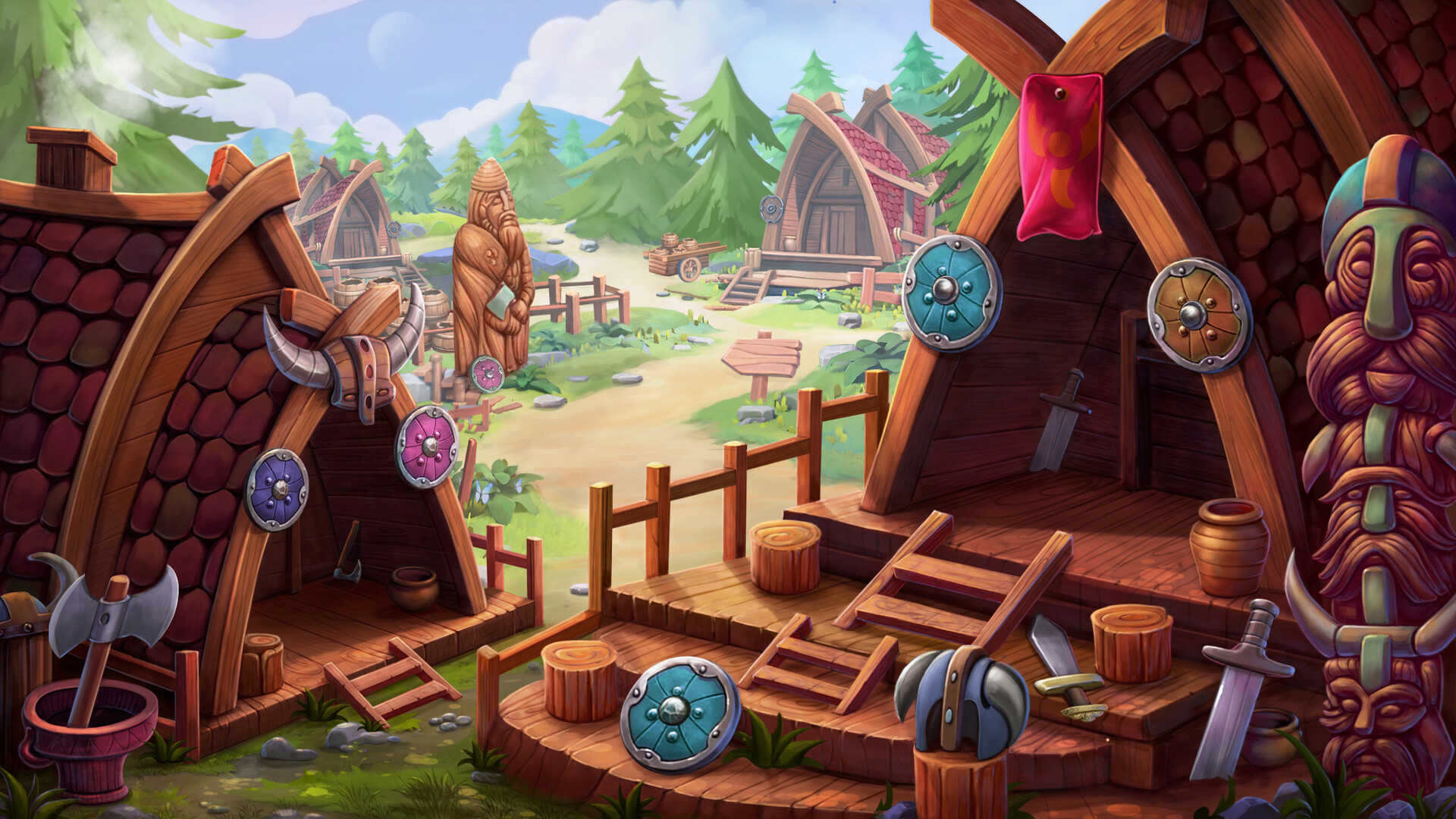 ArtStation - Viking house