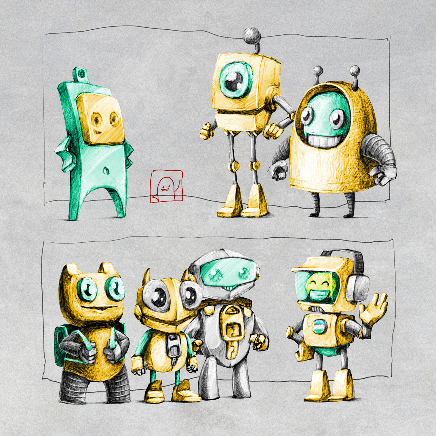 ArtStation - golden friends