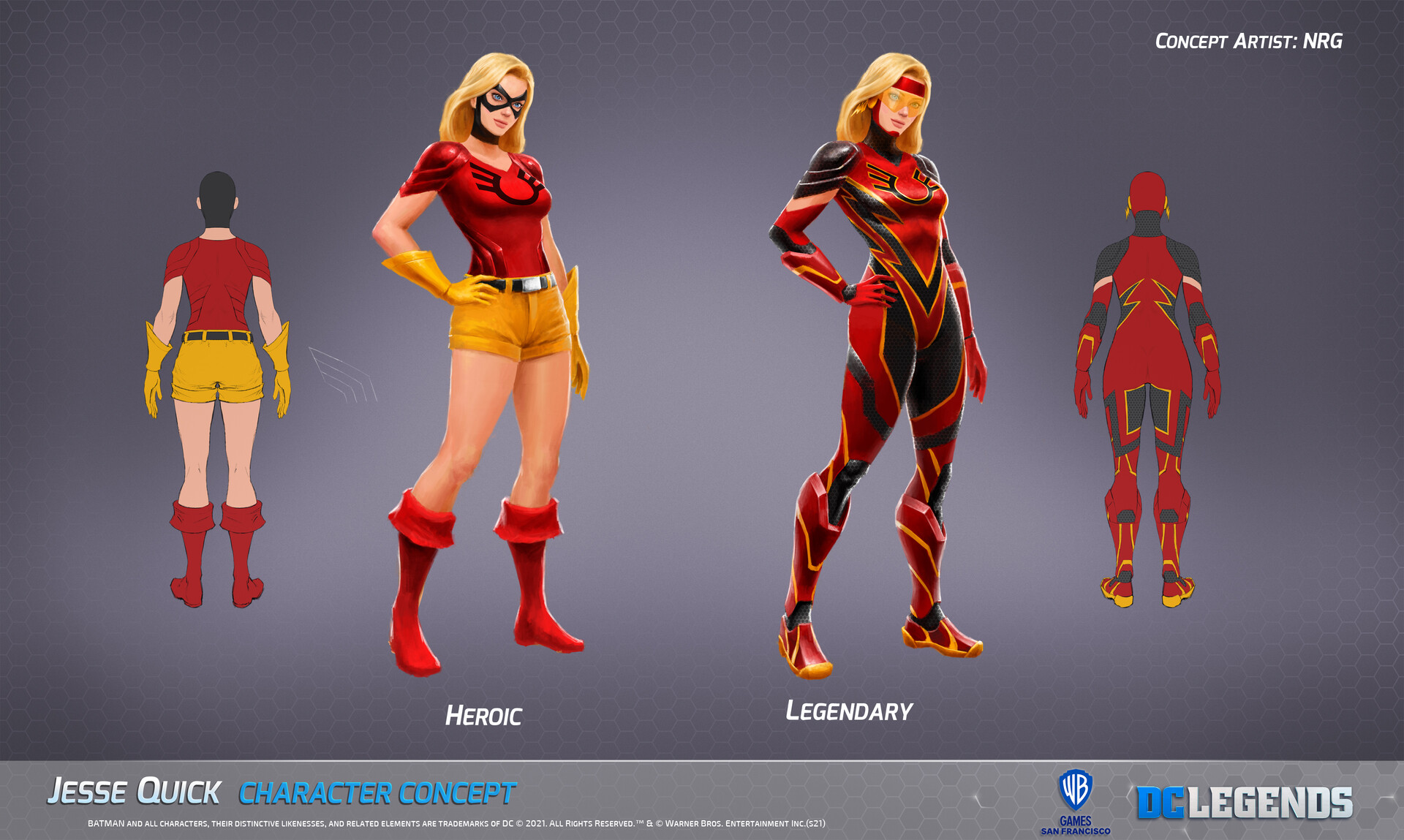 The NRG - DC Legends Jesse Quick concept art by NRG