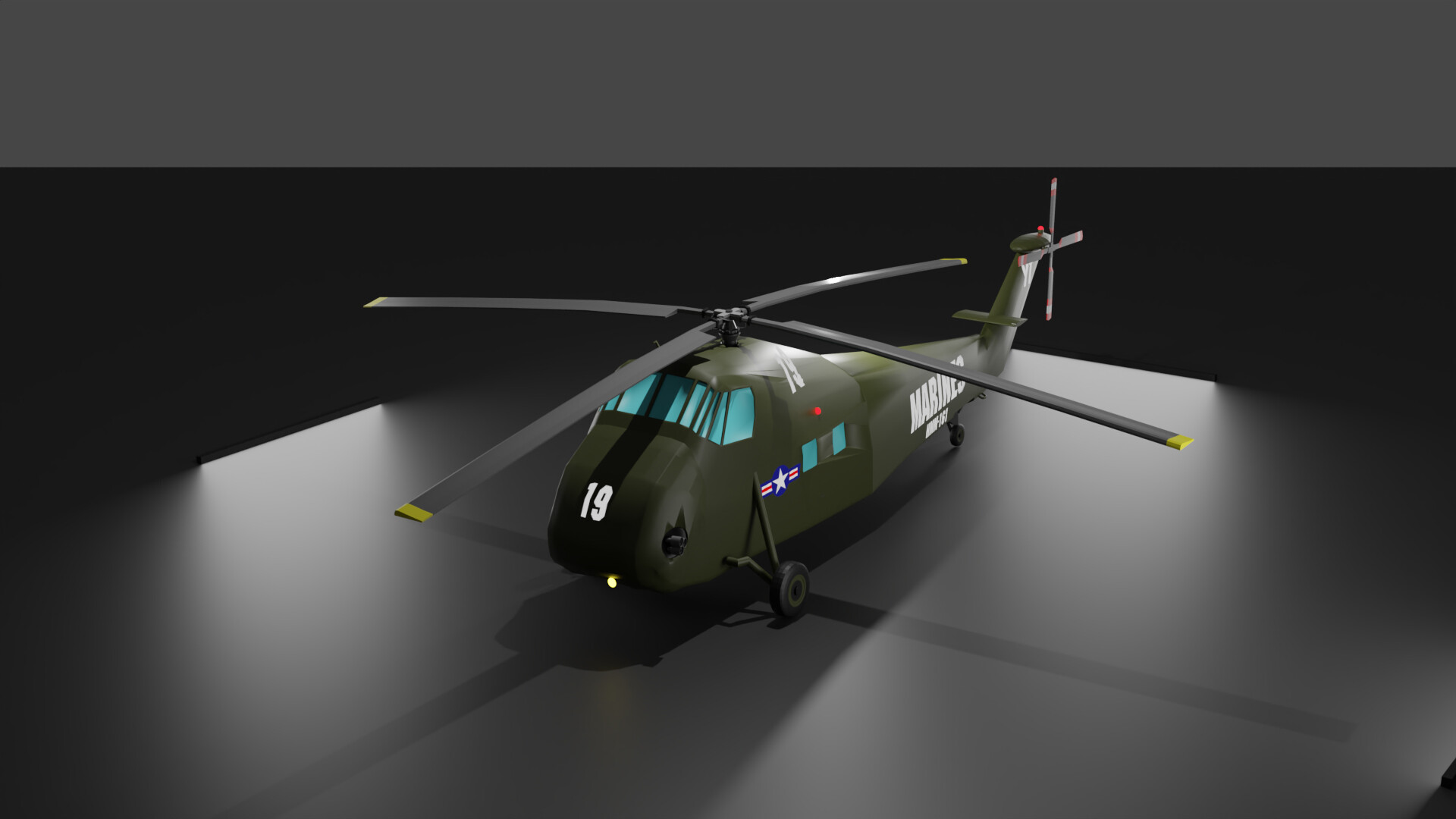ArtStation - Sikorsky UH-34D Seahorse
