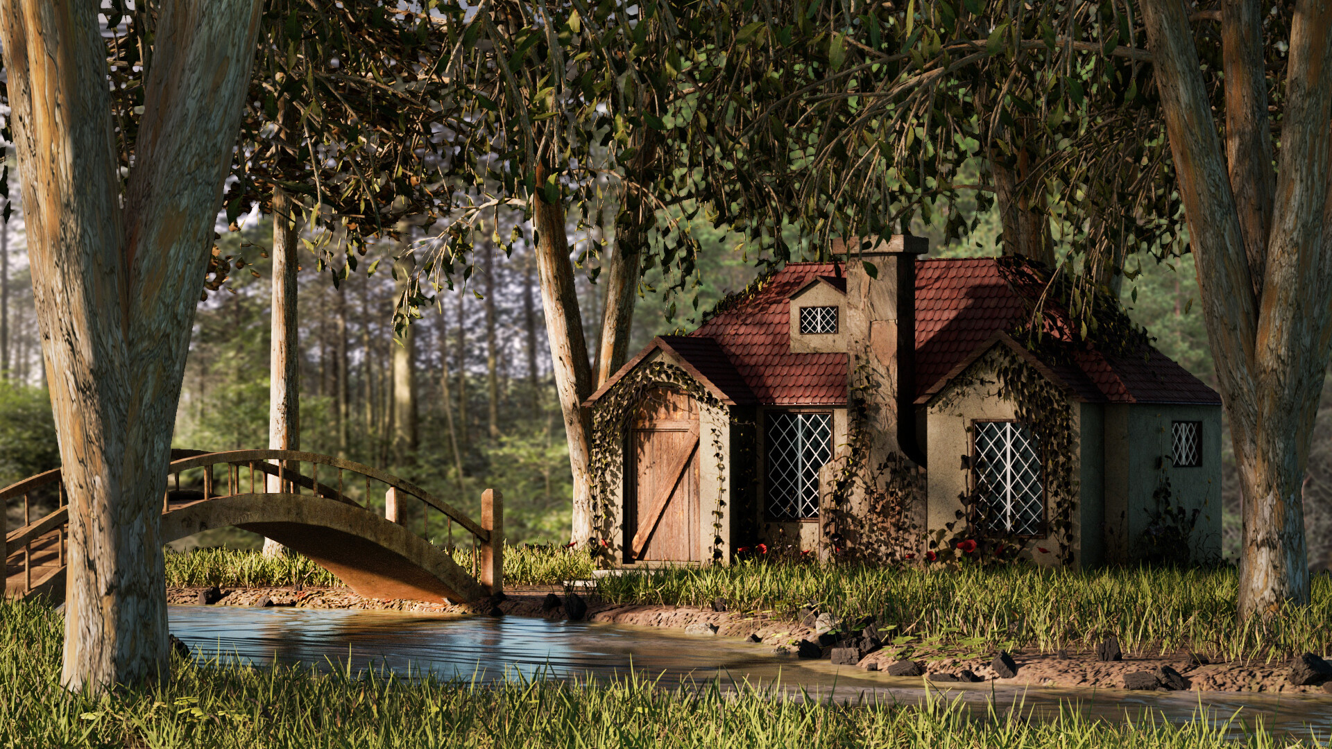 ArtStation - Fantasy Cottage