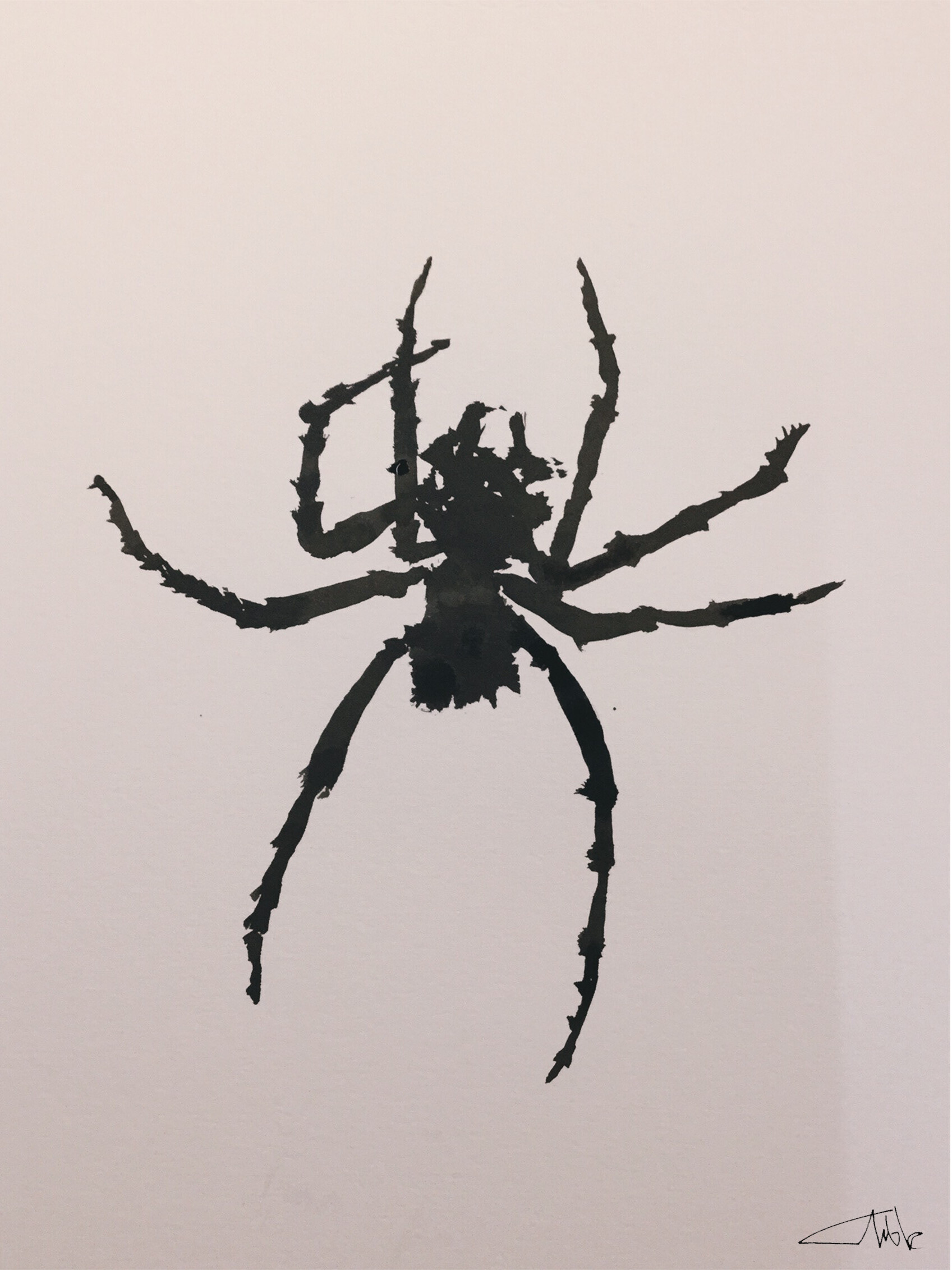 ArtStation - Chinese brush painting Spider