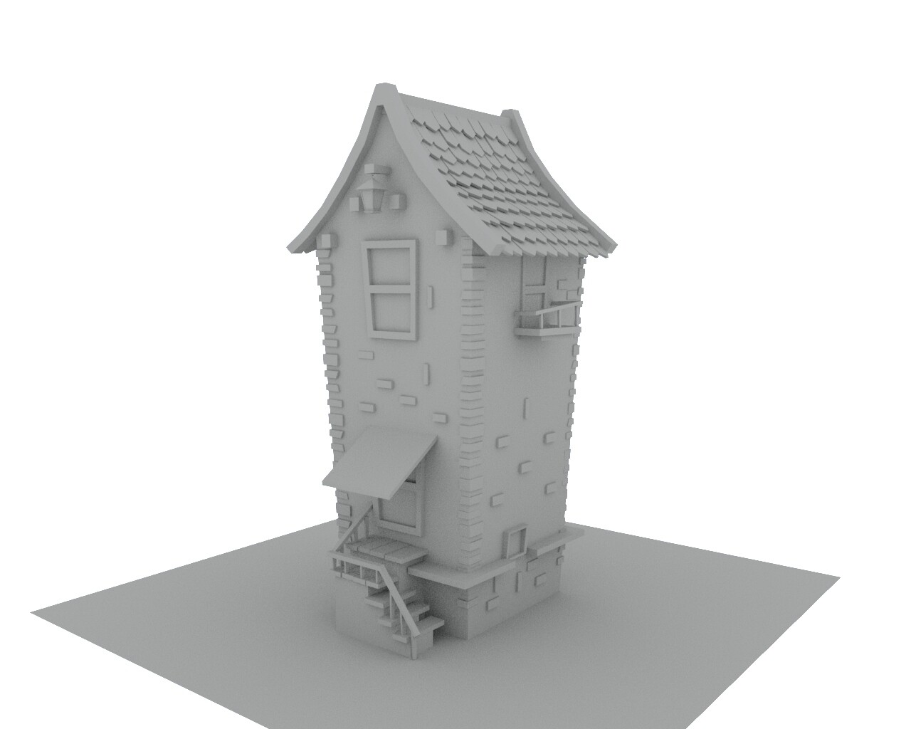 ArtStation - my new 3d game house