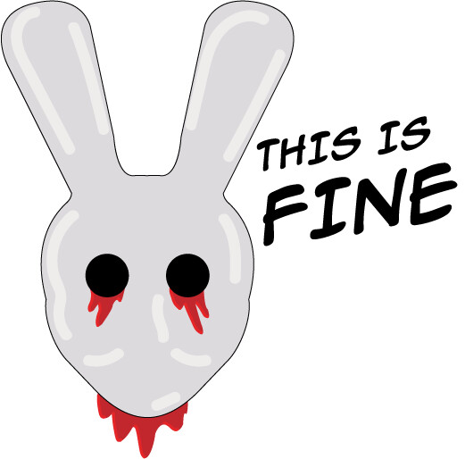 ArtStation - Figurinha This Is Fine - Nimoh