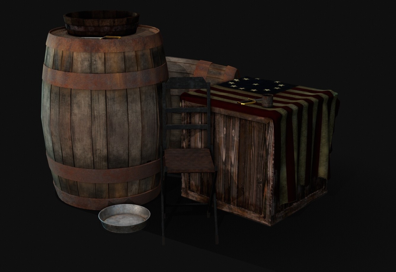 ArtStation - Military campsite props