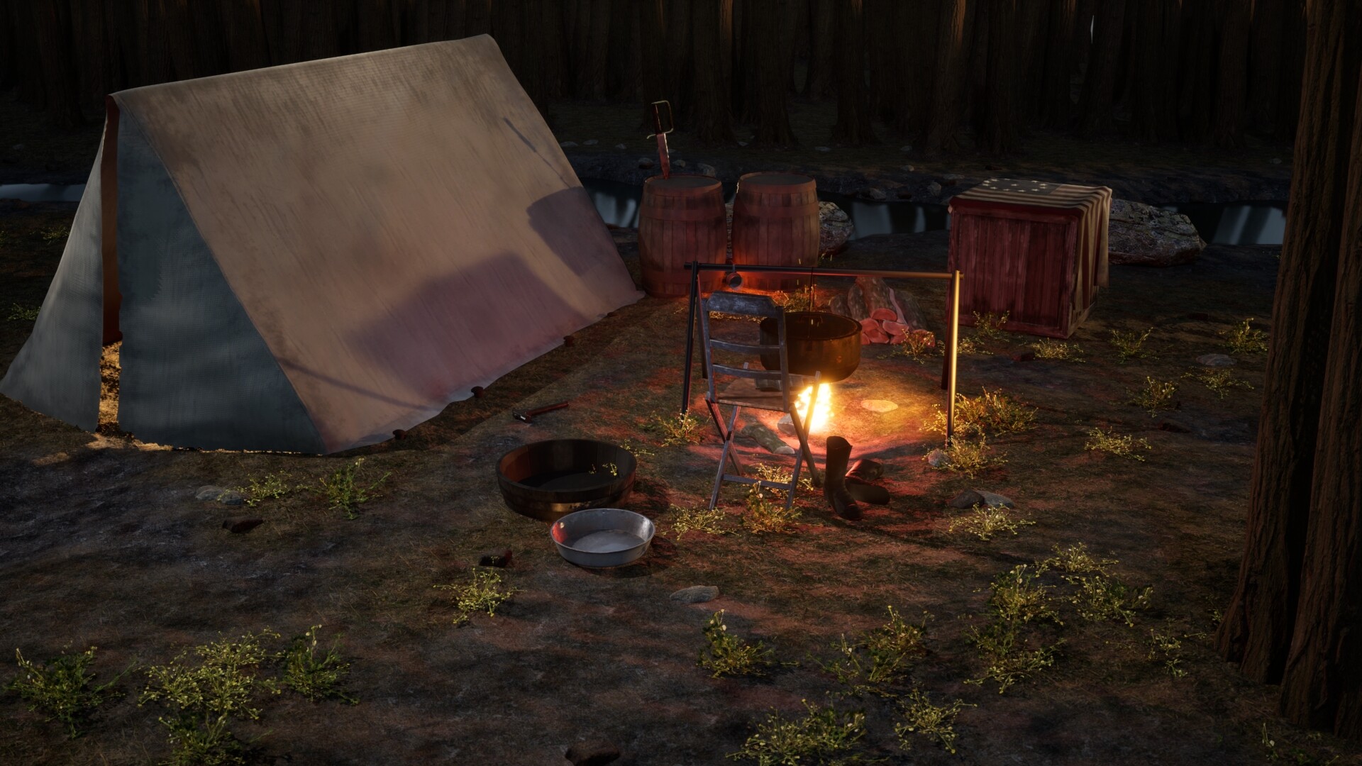 ArtStation - Military campsite