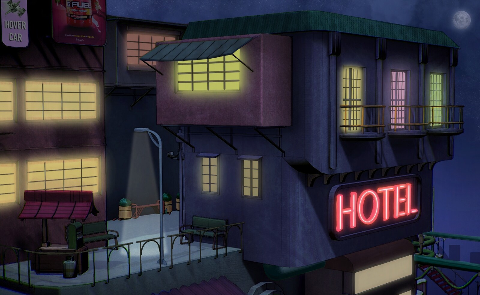 Jasmine Mitchell - Cyberpunk City Hotel