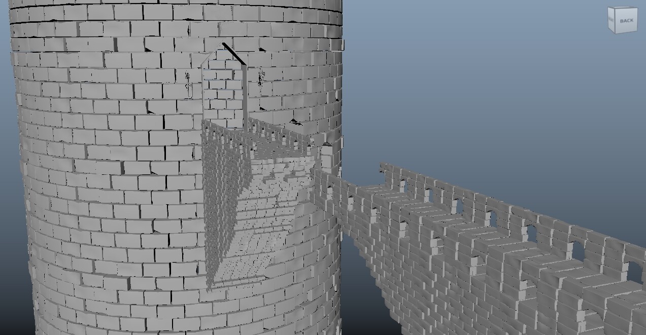 ArtStation - Broken Medieval Bridge