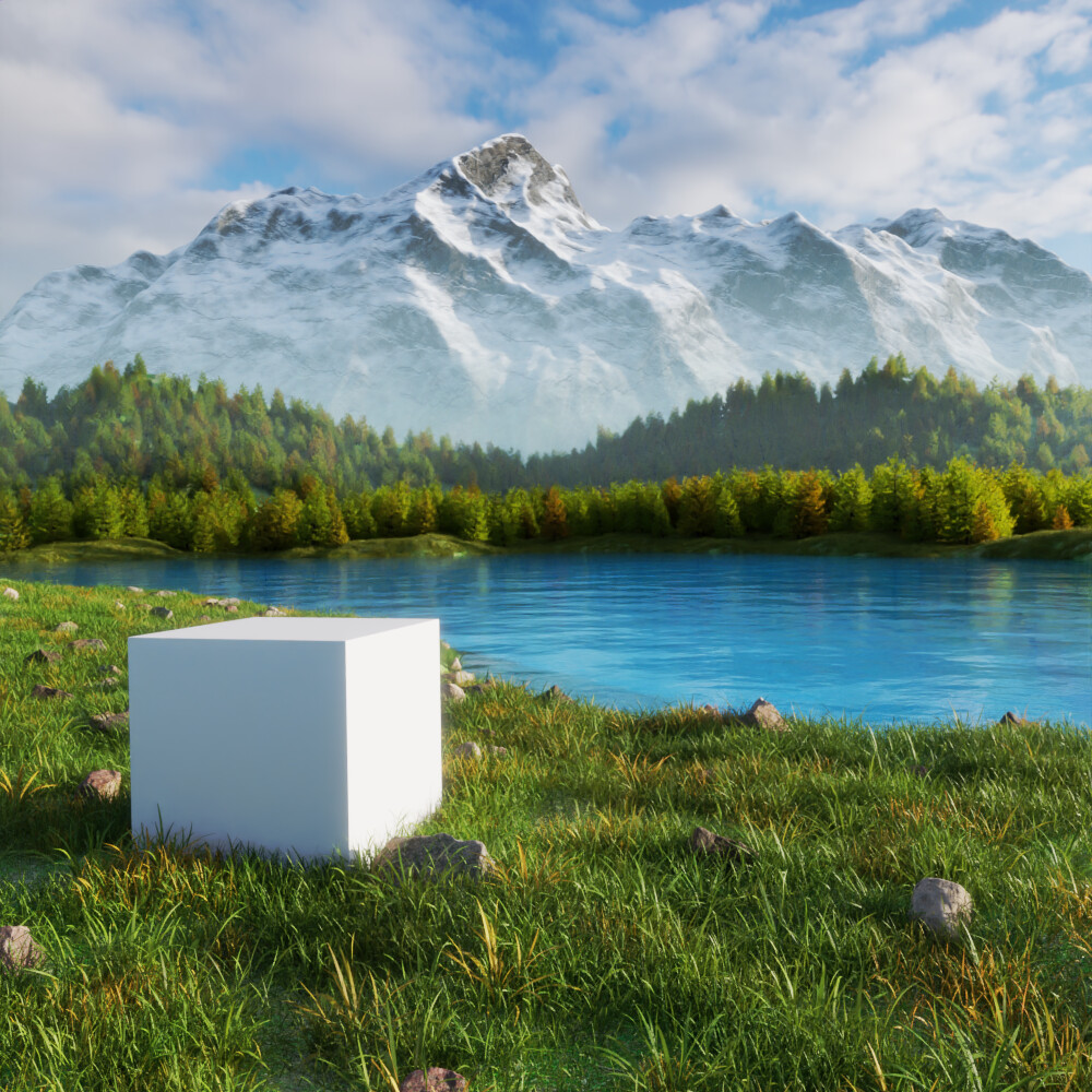 ArtStation - Bob ross inspired landscape