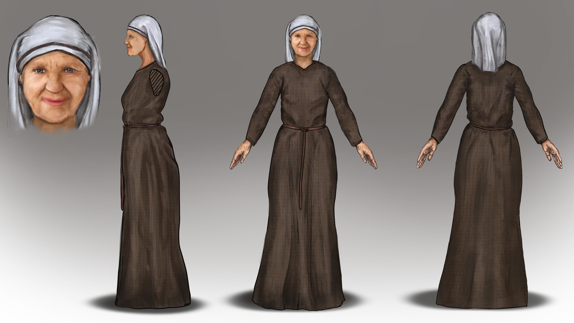 ArtStation - Medieval grandma concept art