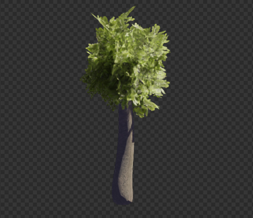 ArtStation - Semi-Realistic tree render
