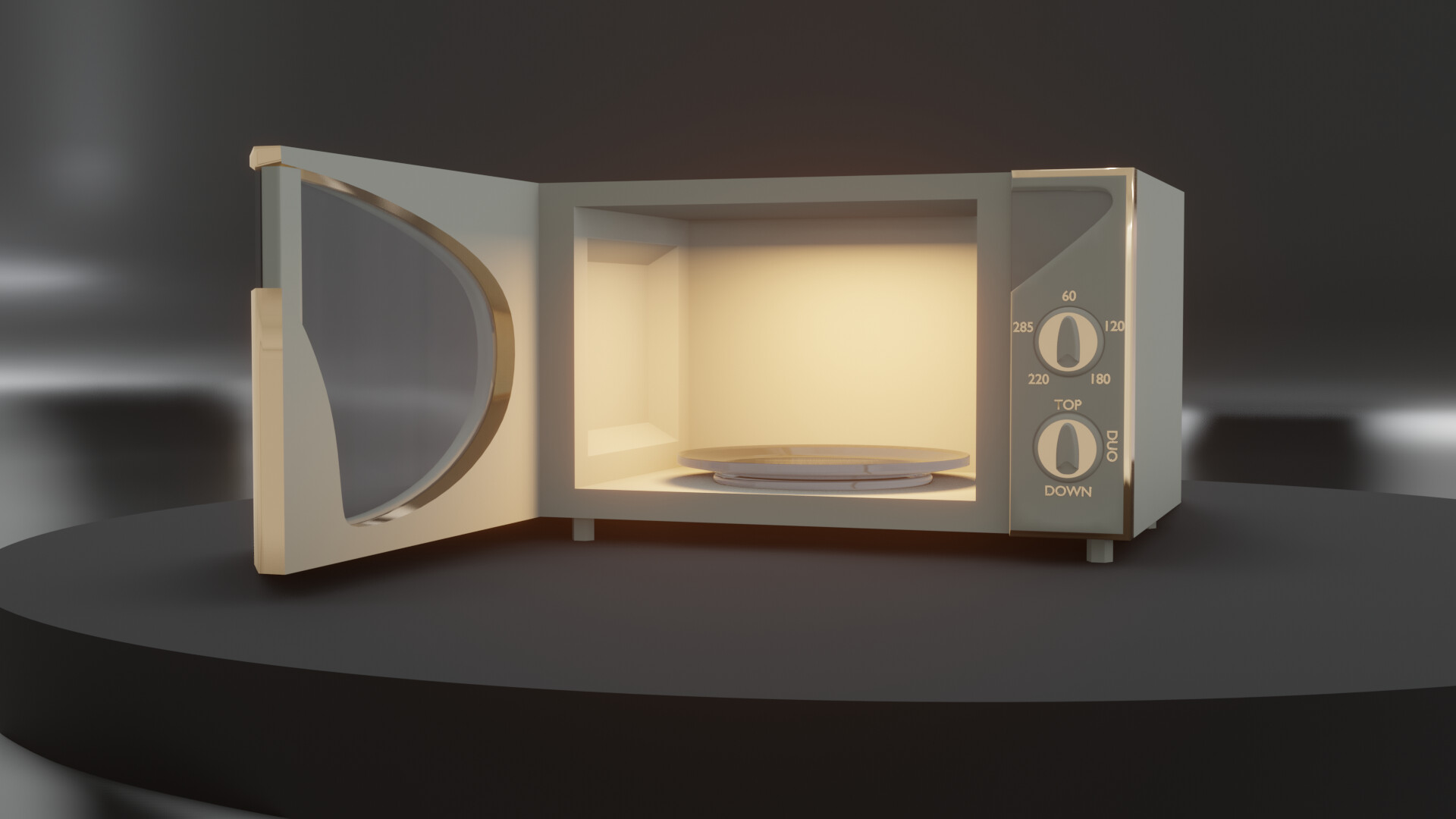 ArtStation - microwave modeling in blender 3.1.2