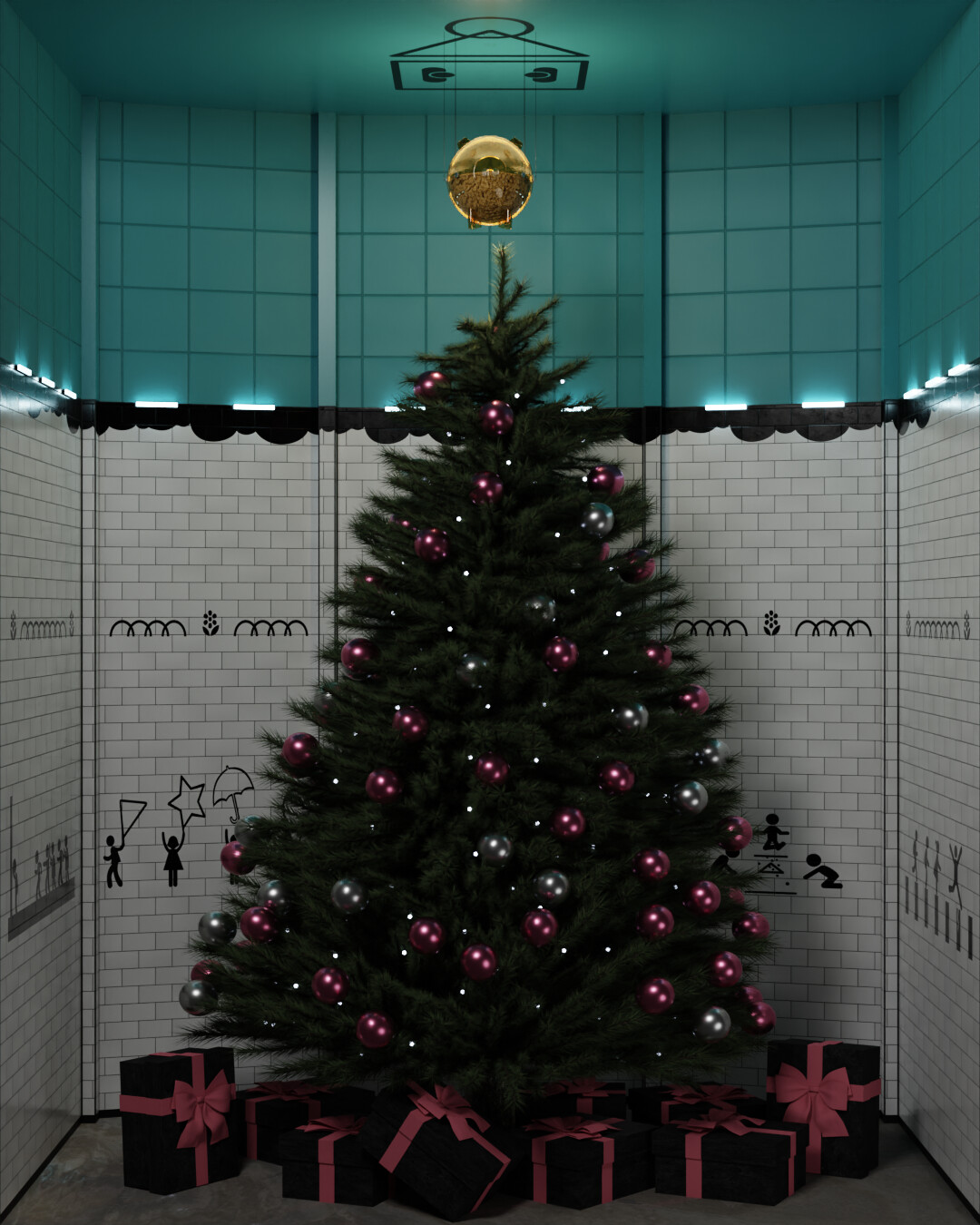 Squid Game Fan Art Christmas Tree by Simone Cotogno — ProUser.Me