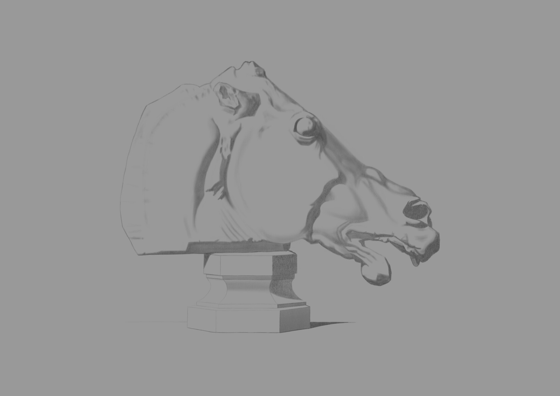 ArtStation - Horse Head Studies | Charles Bargue Plates
