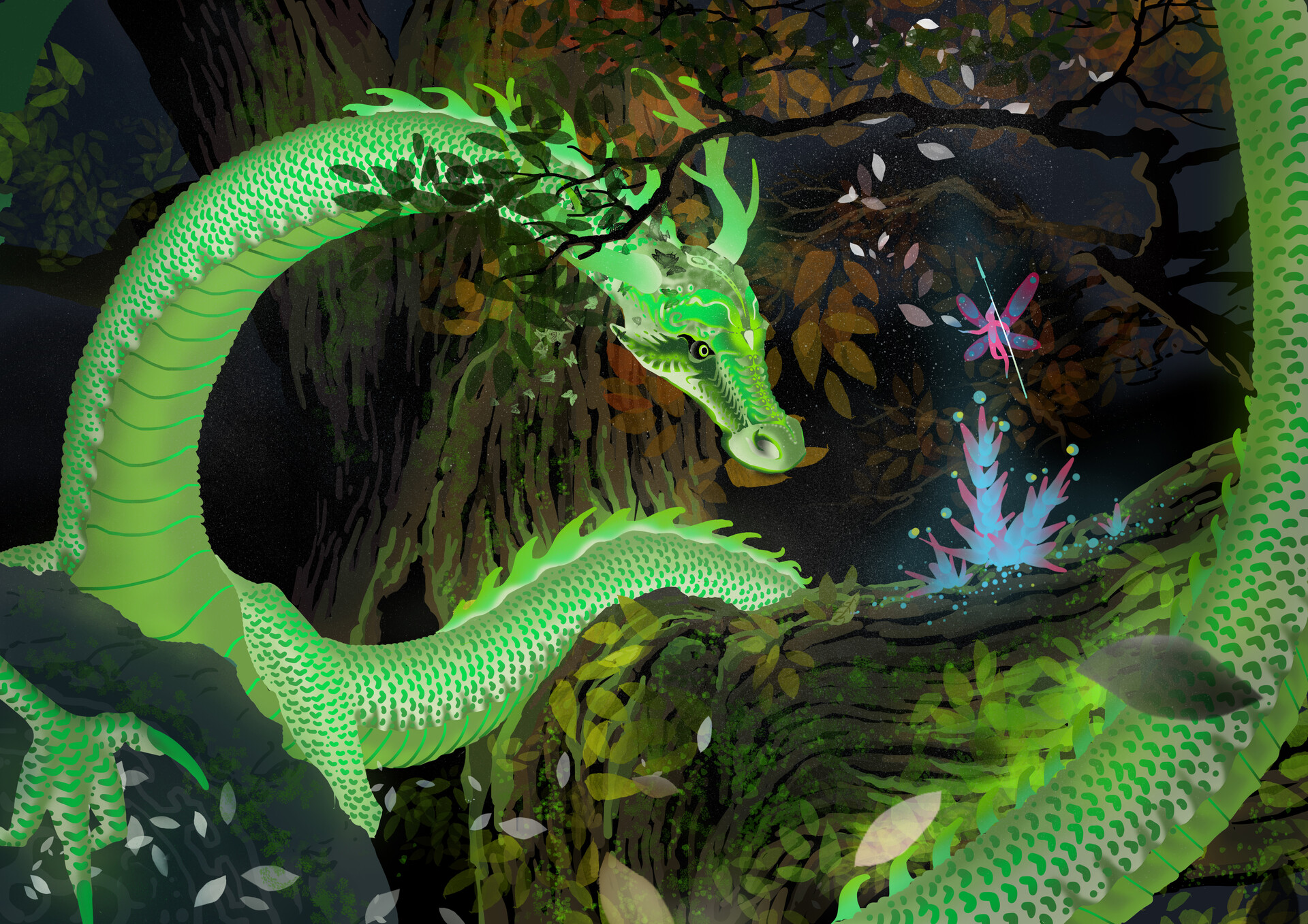 ArtStation - 《A hungry dragon》