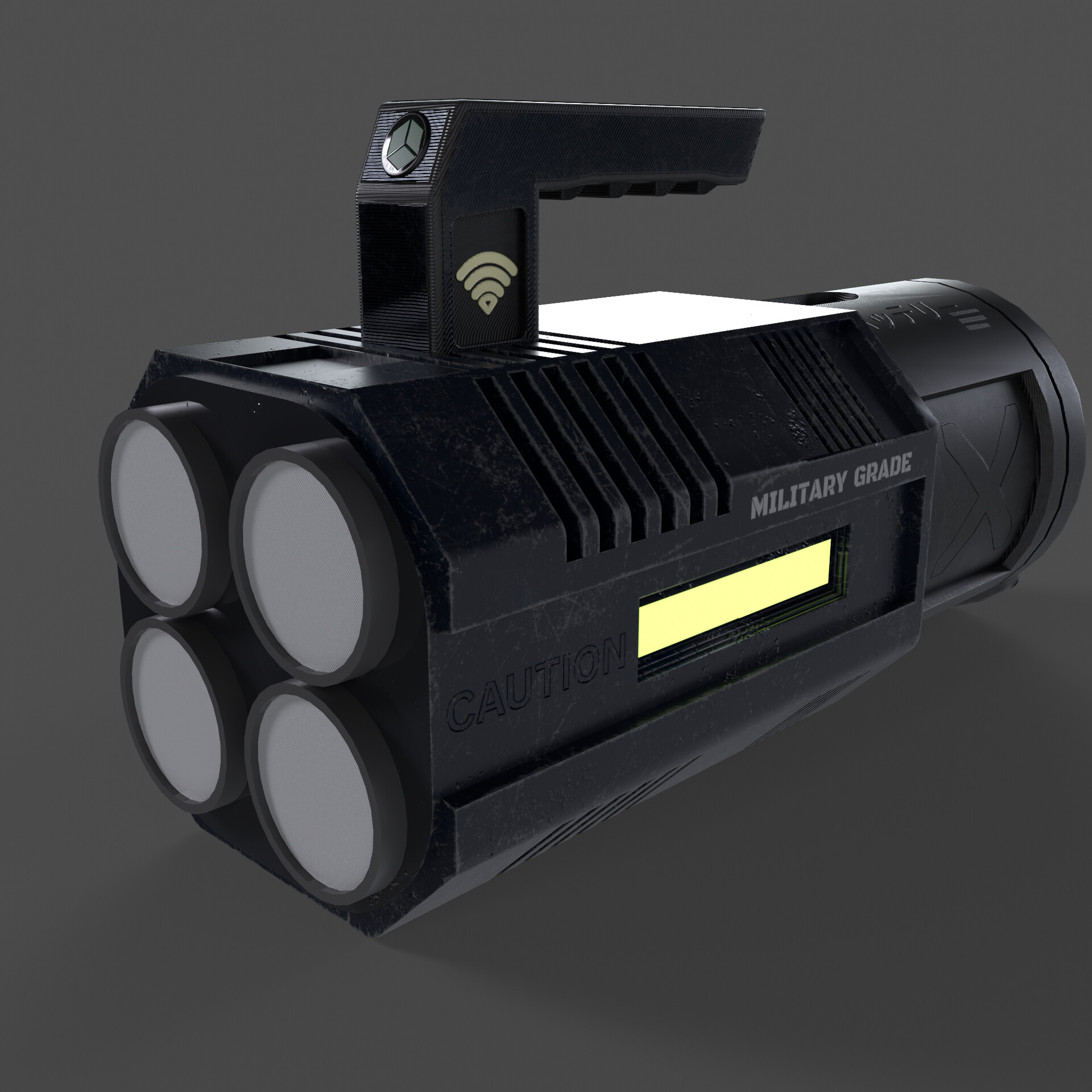 ArtStation - Futuristic Flashlight
