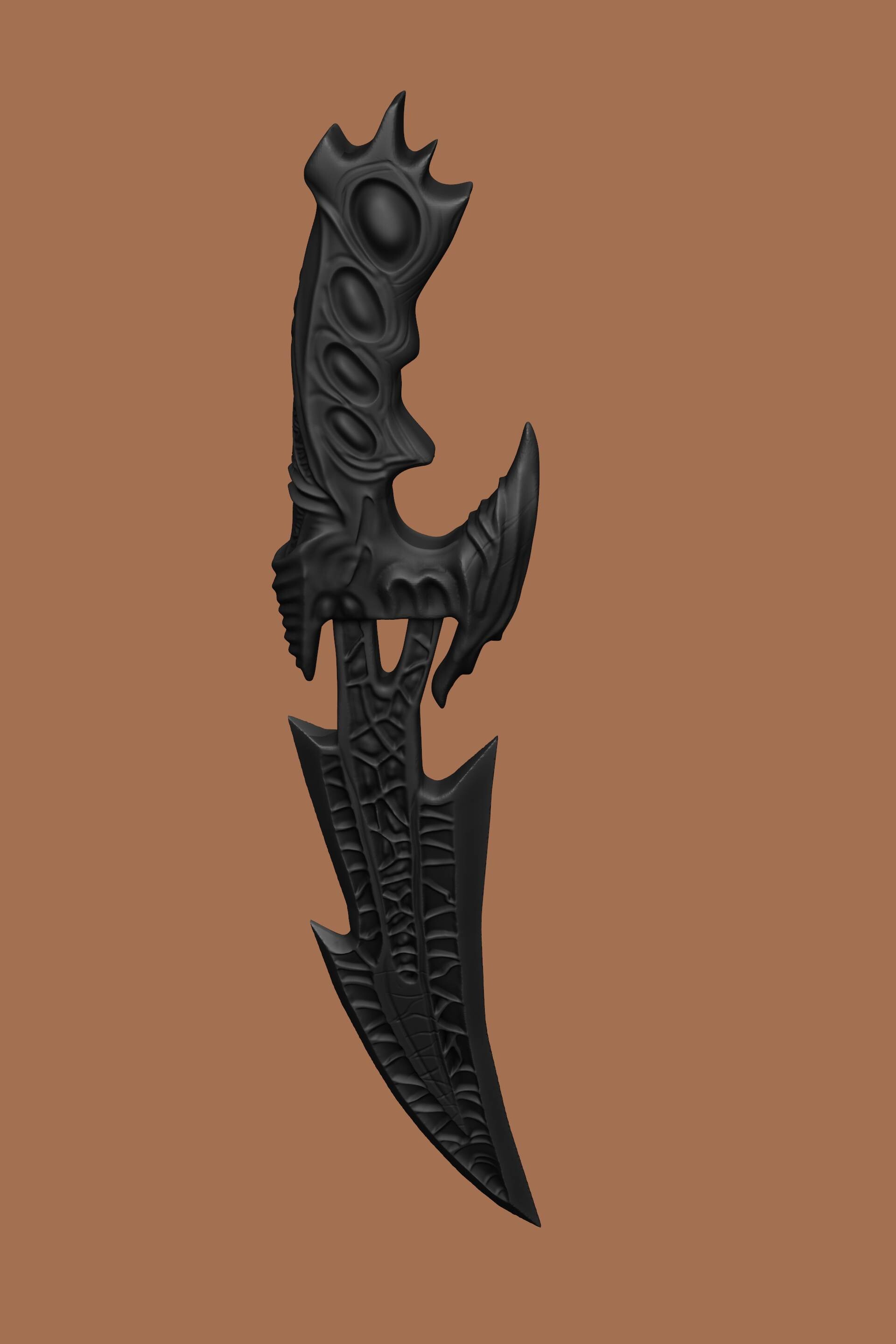 ArtStation - DAEDRIC DAGGER FROM MORROWIND | BY DELTORVIK