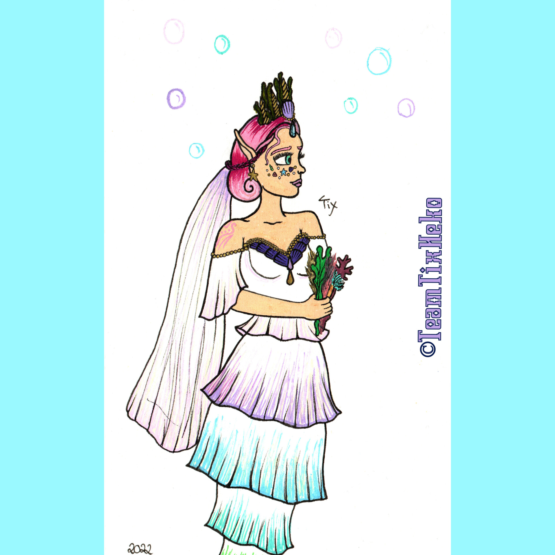 ArtStation - "The Sea Bride" (2022) by Tix 👰