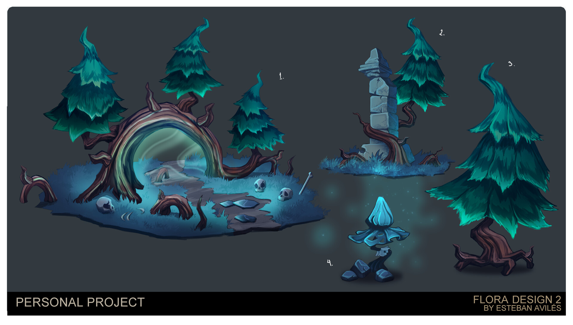 ArtStation - Magic flora design