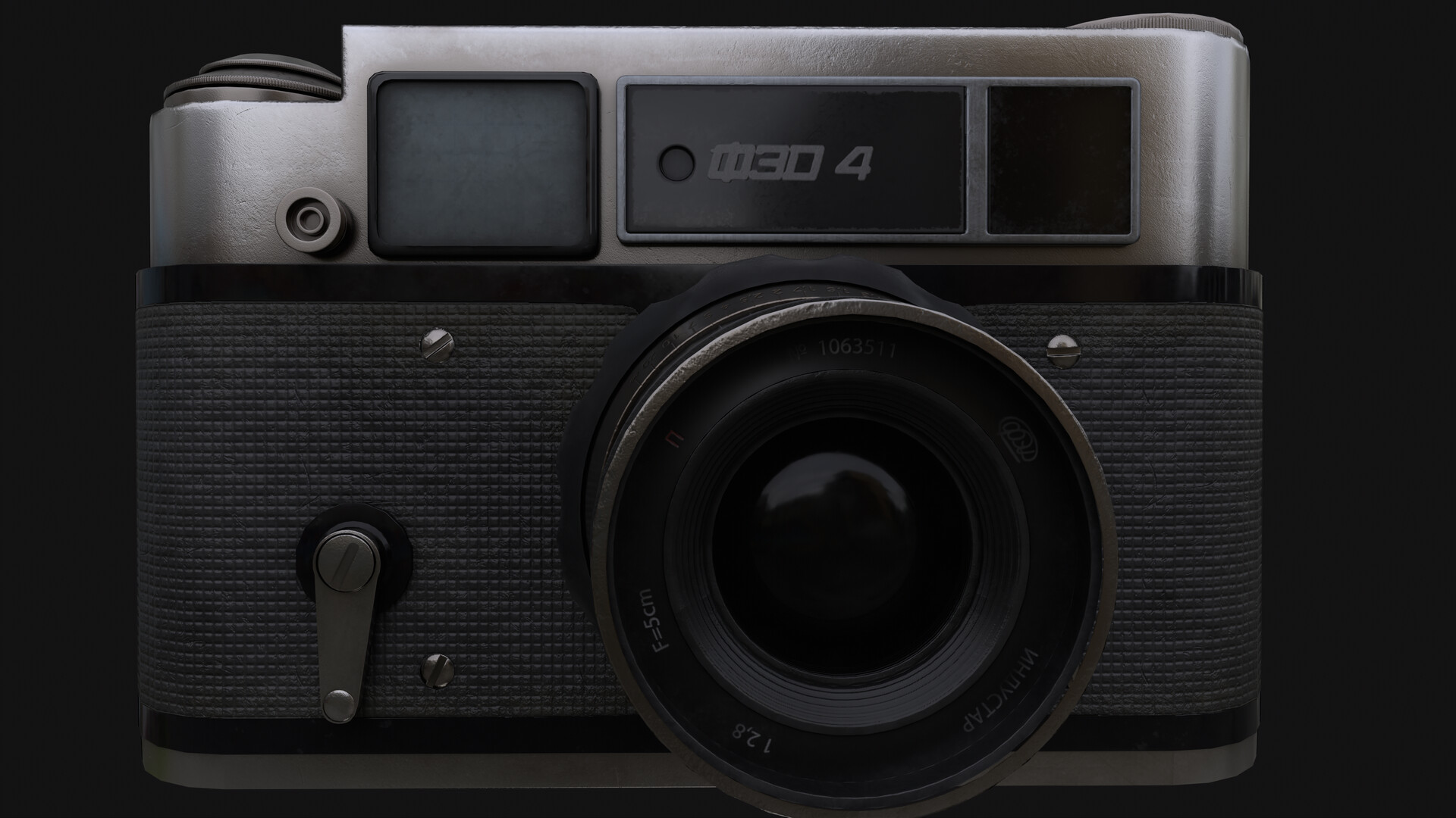 ArtStation - Vintage soviet 35mm rangefinder camera FED-4