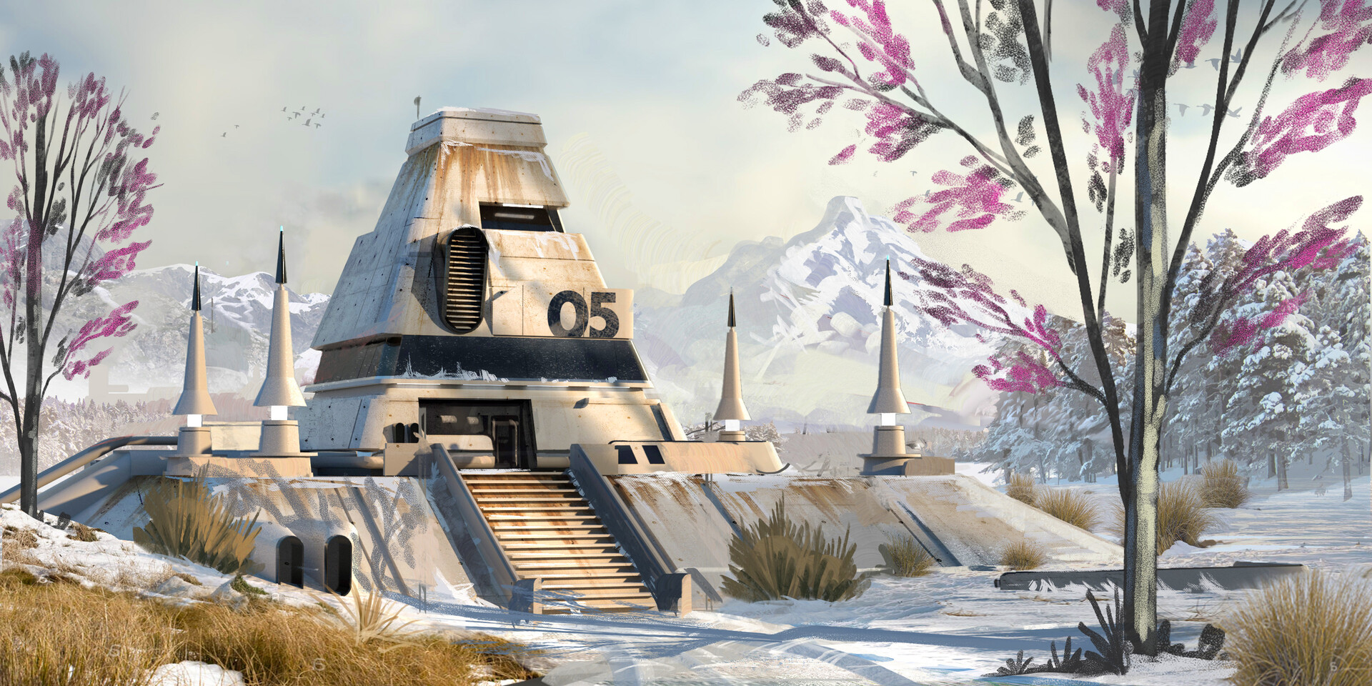 ArtStation - Outpost Sketch