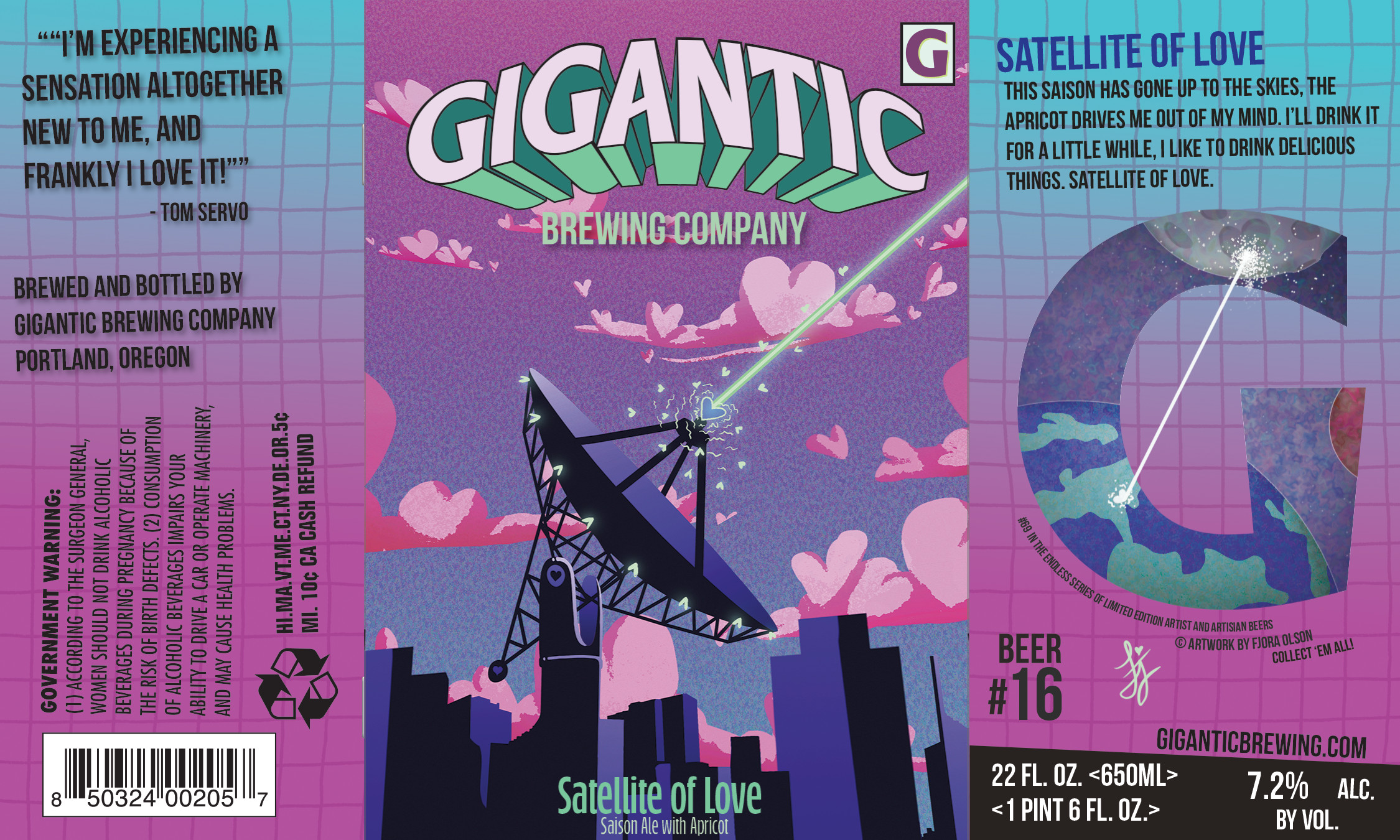 Fjora Olson - Gigantic Beer - satellite of Love
