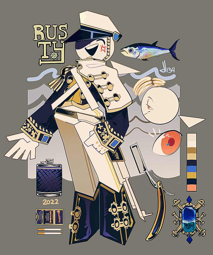 ArtStation - Stickman (OC) - Rusty 🐟⚓