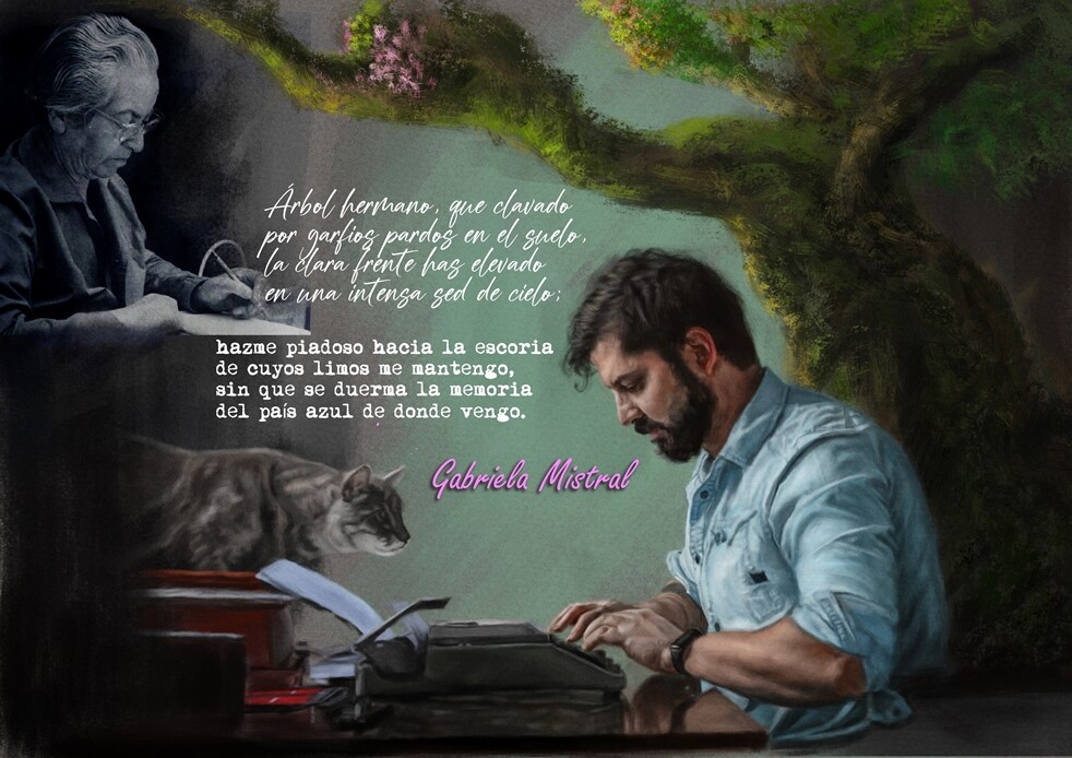 Horacio Lobos Luna - Practricing and sketching portraits