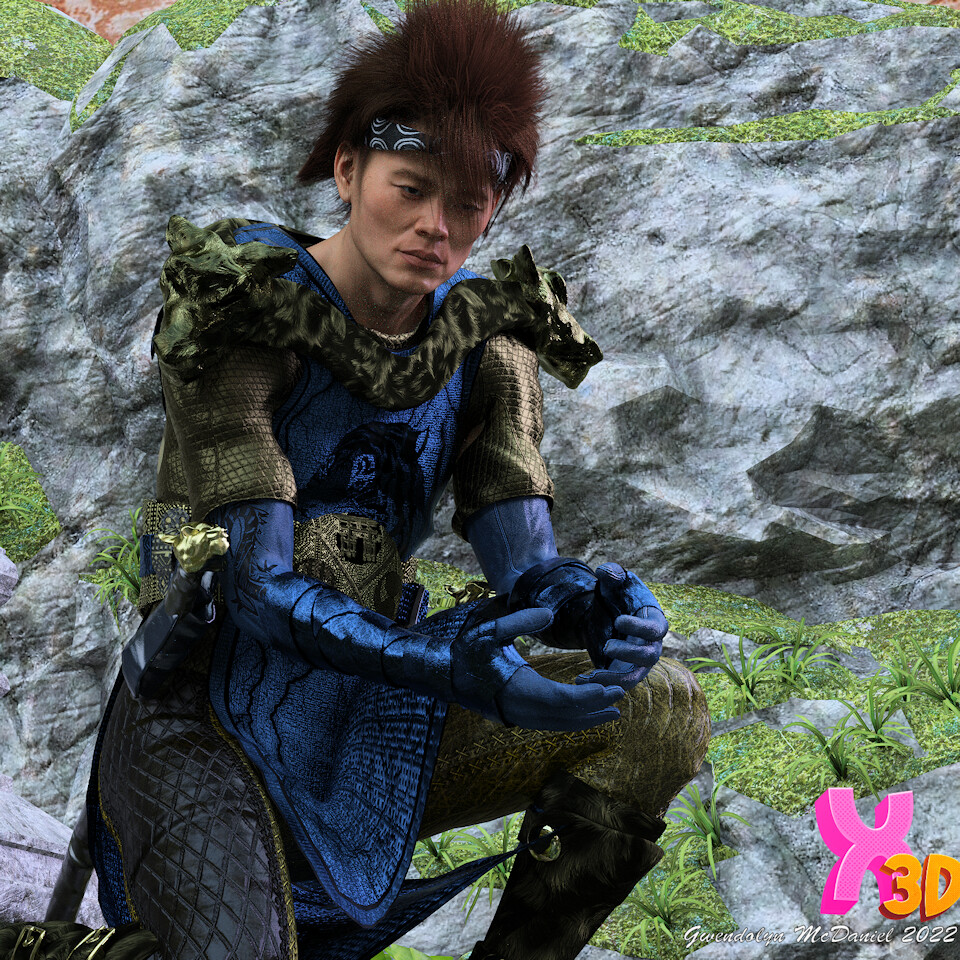 Xtreme3D Studio - Lyones dForce Monk Outfit & Texture Pack for G8M by Lyone