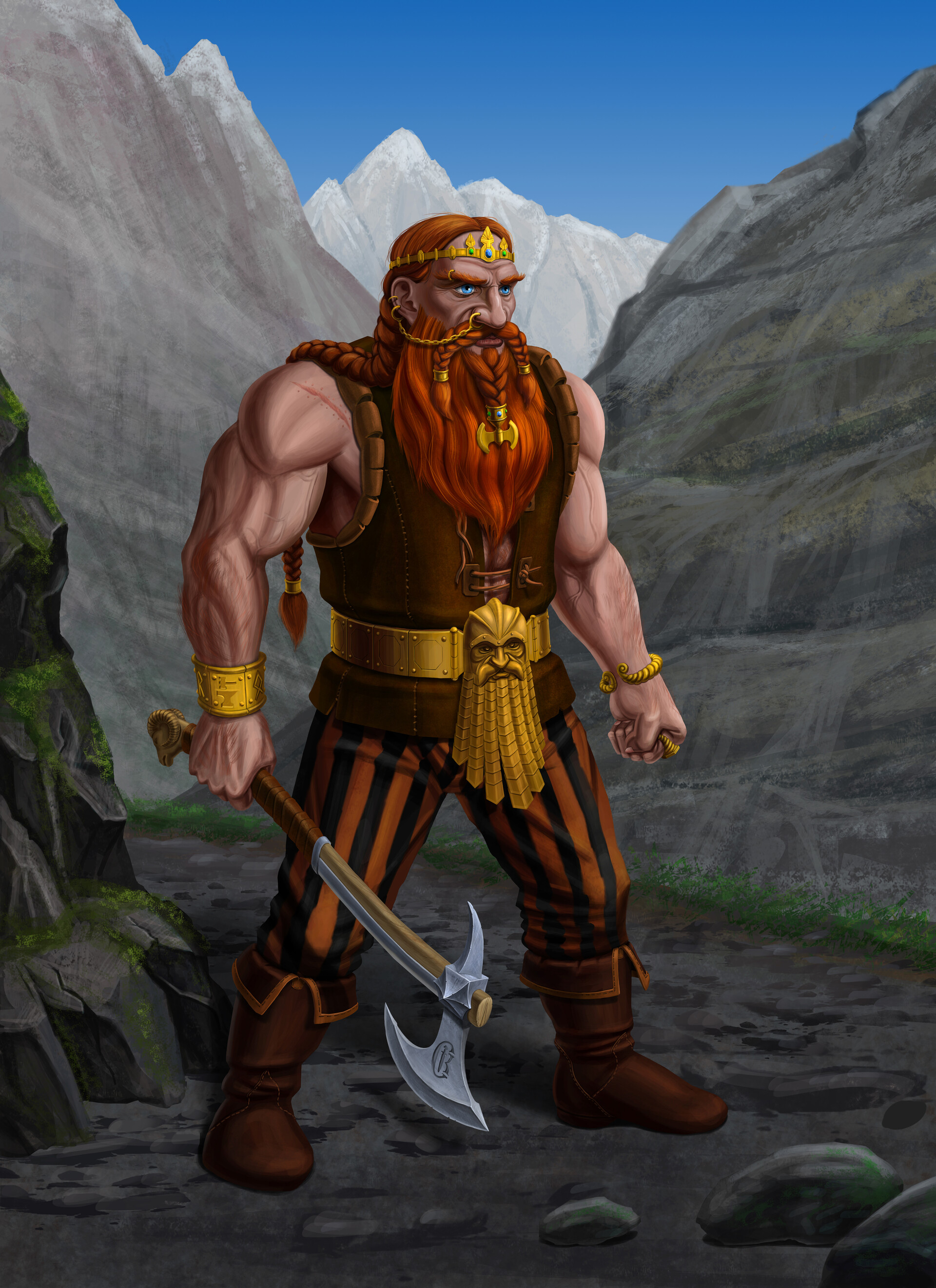 ArtStation - Golden dwarf