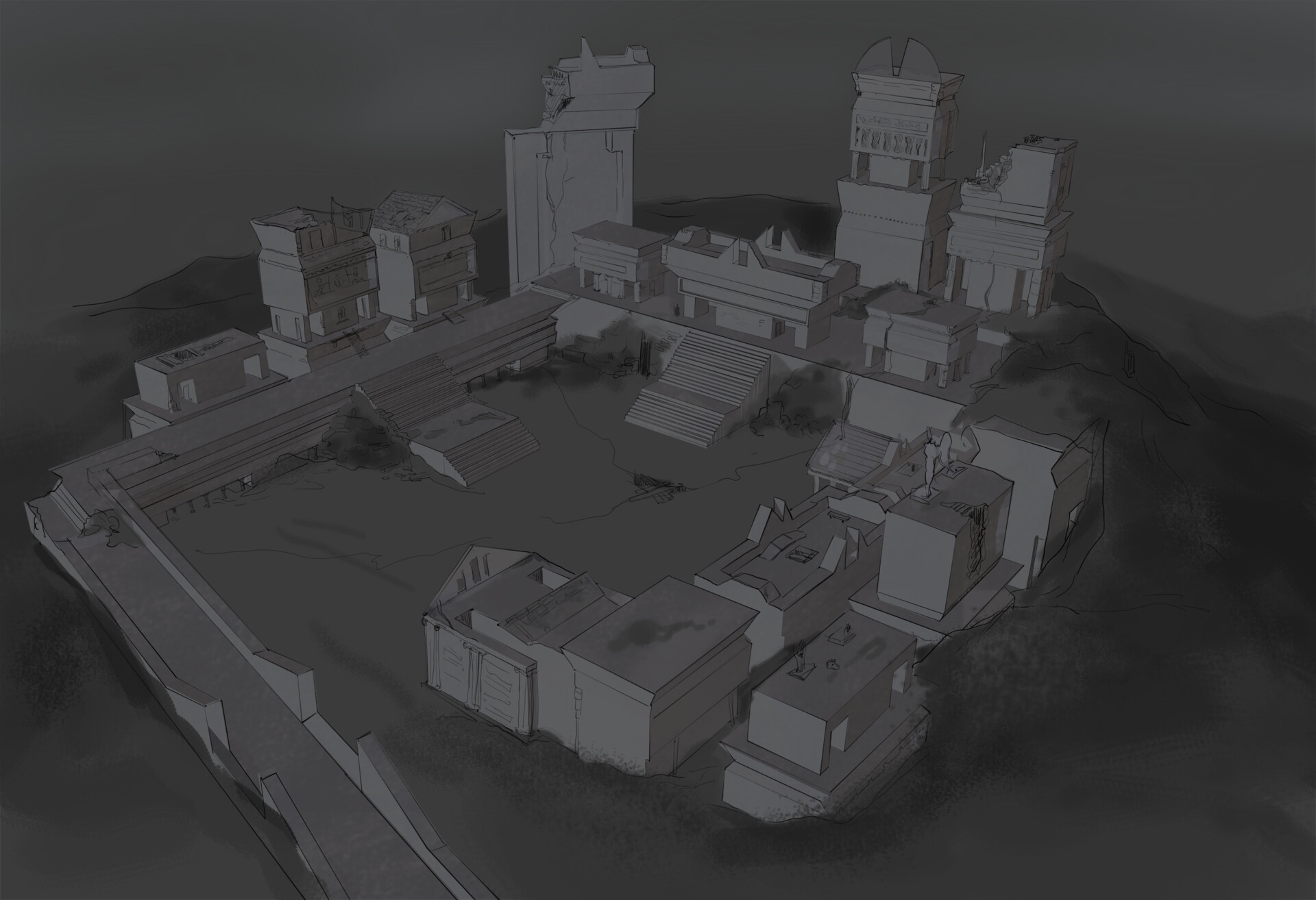 ArtStation - Undead city concepts