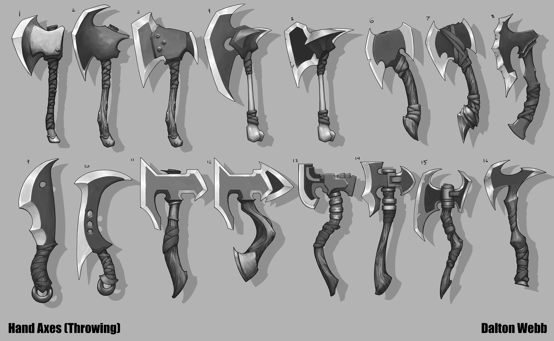 ArtStation - Hand Axe (Throwing) Exploration