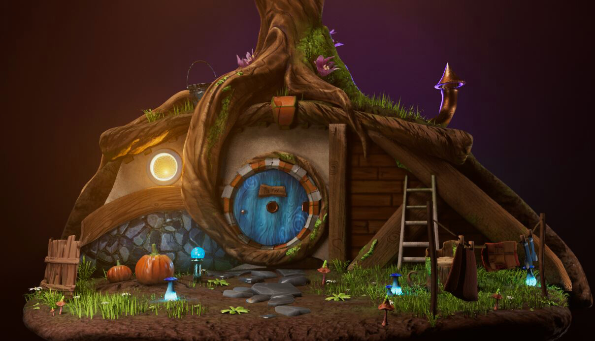 ArtStation - Fox and Fairy Project- House and assets