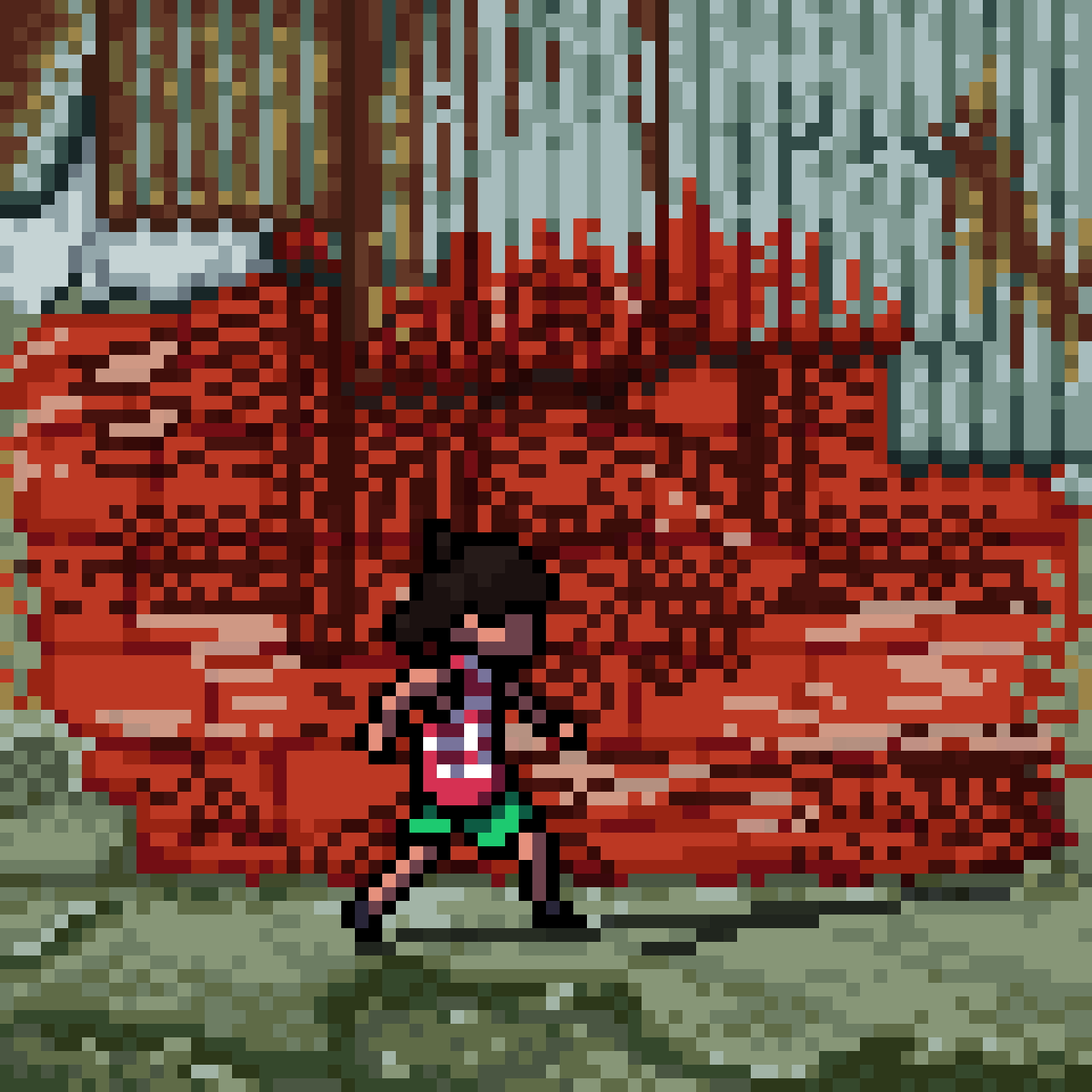 ArtStation - Kolateral Album Fan Art - Pixel Art