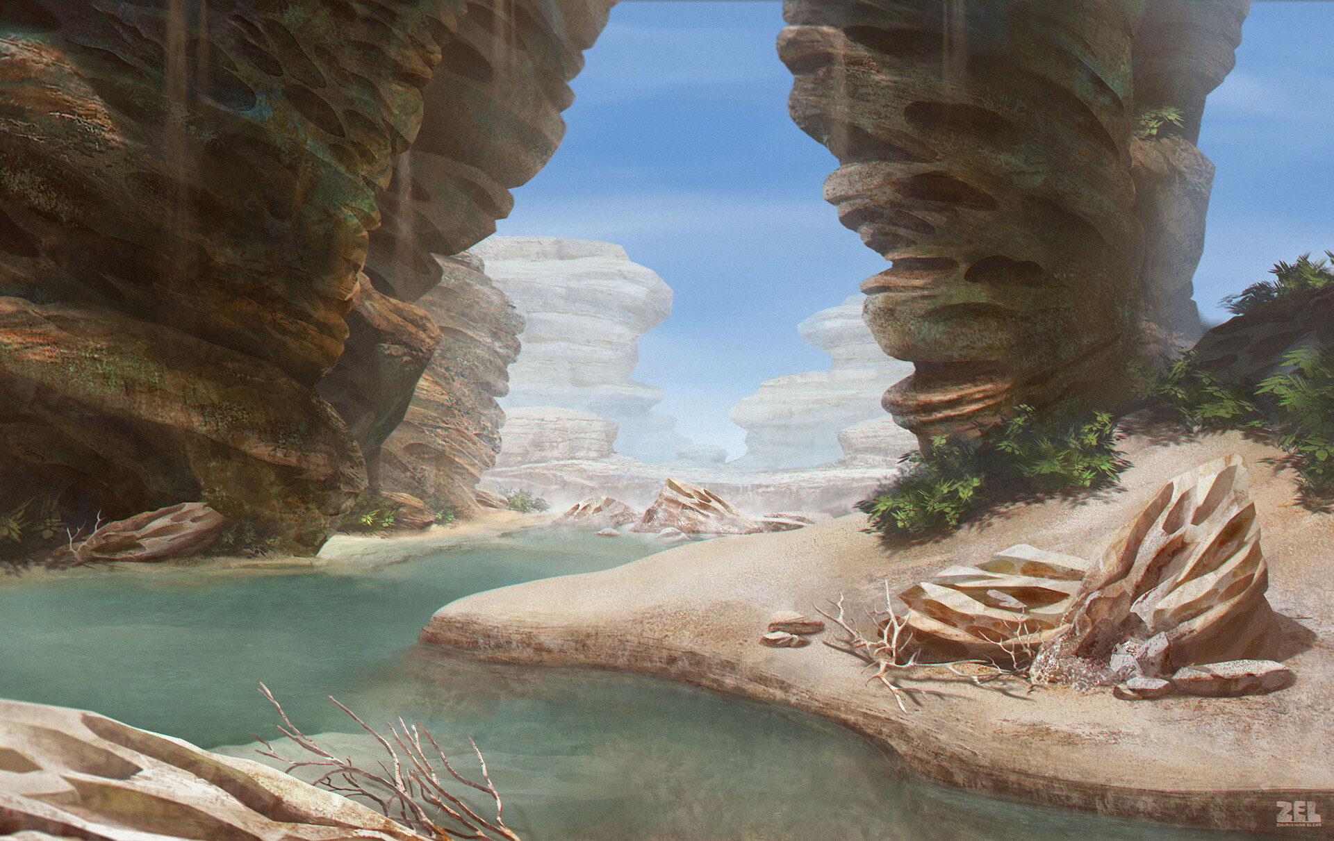 ArtStation - Sponge rocks