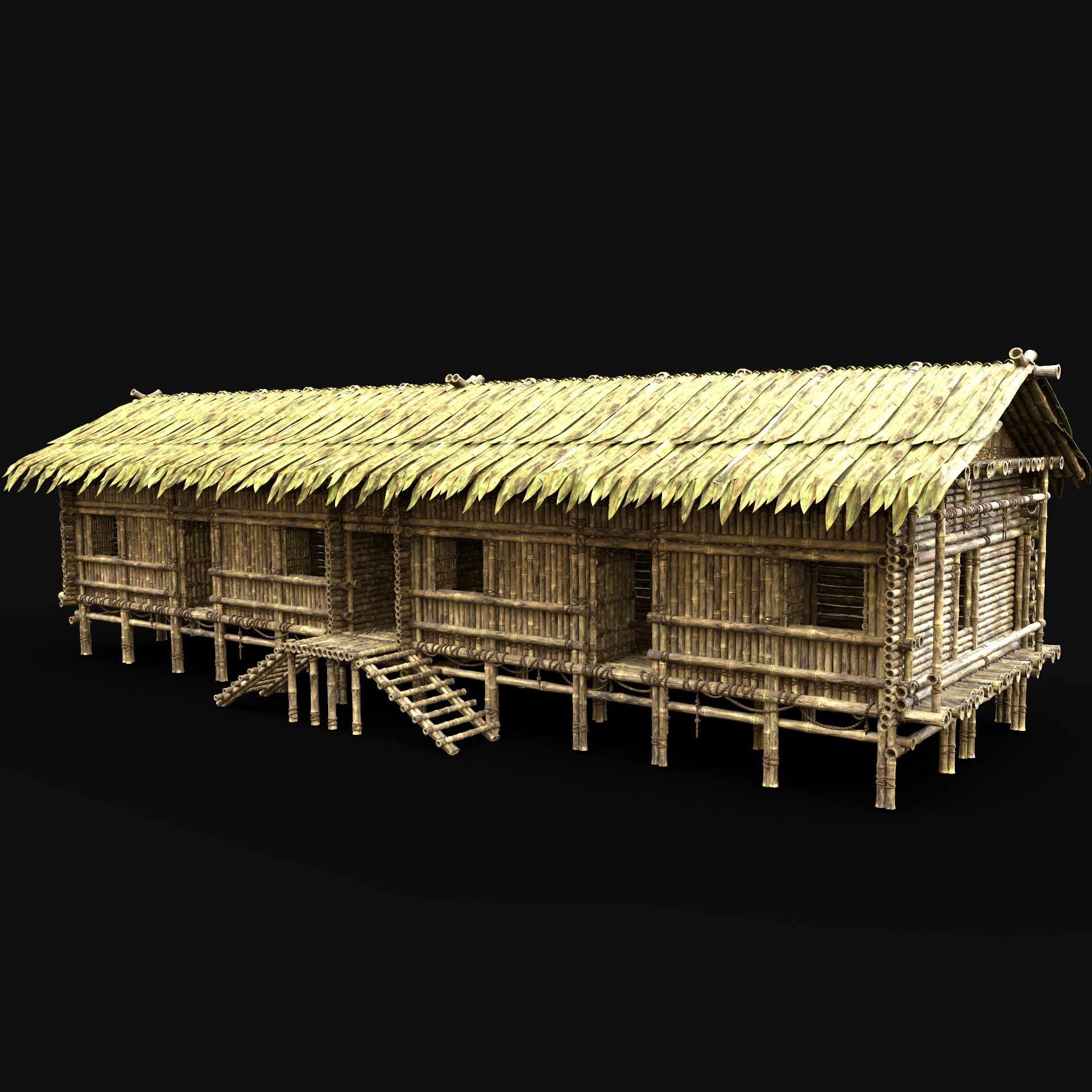 ArtStation - Long Bamboo House
