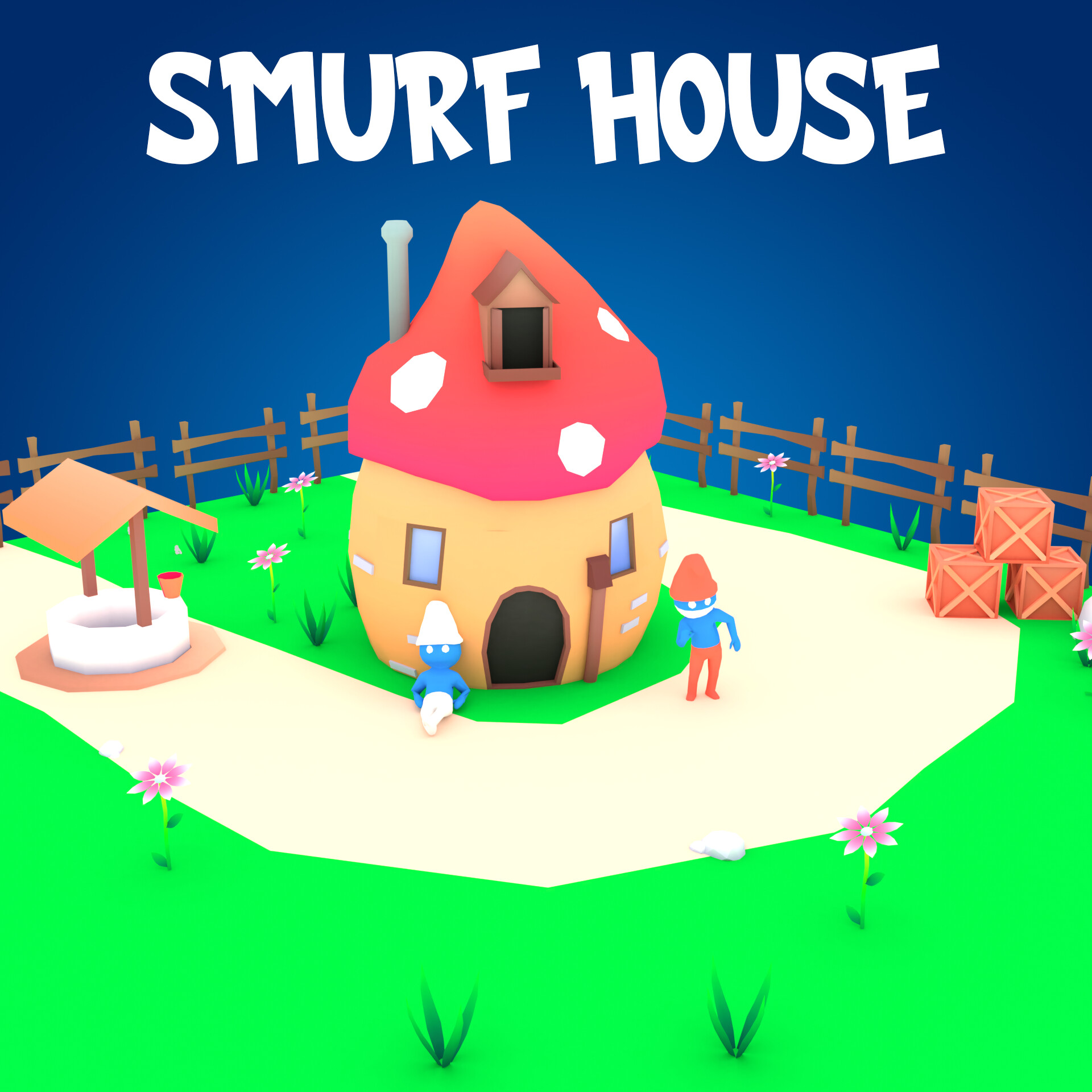 ArtStation - Smurfs And Houses