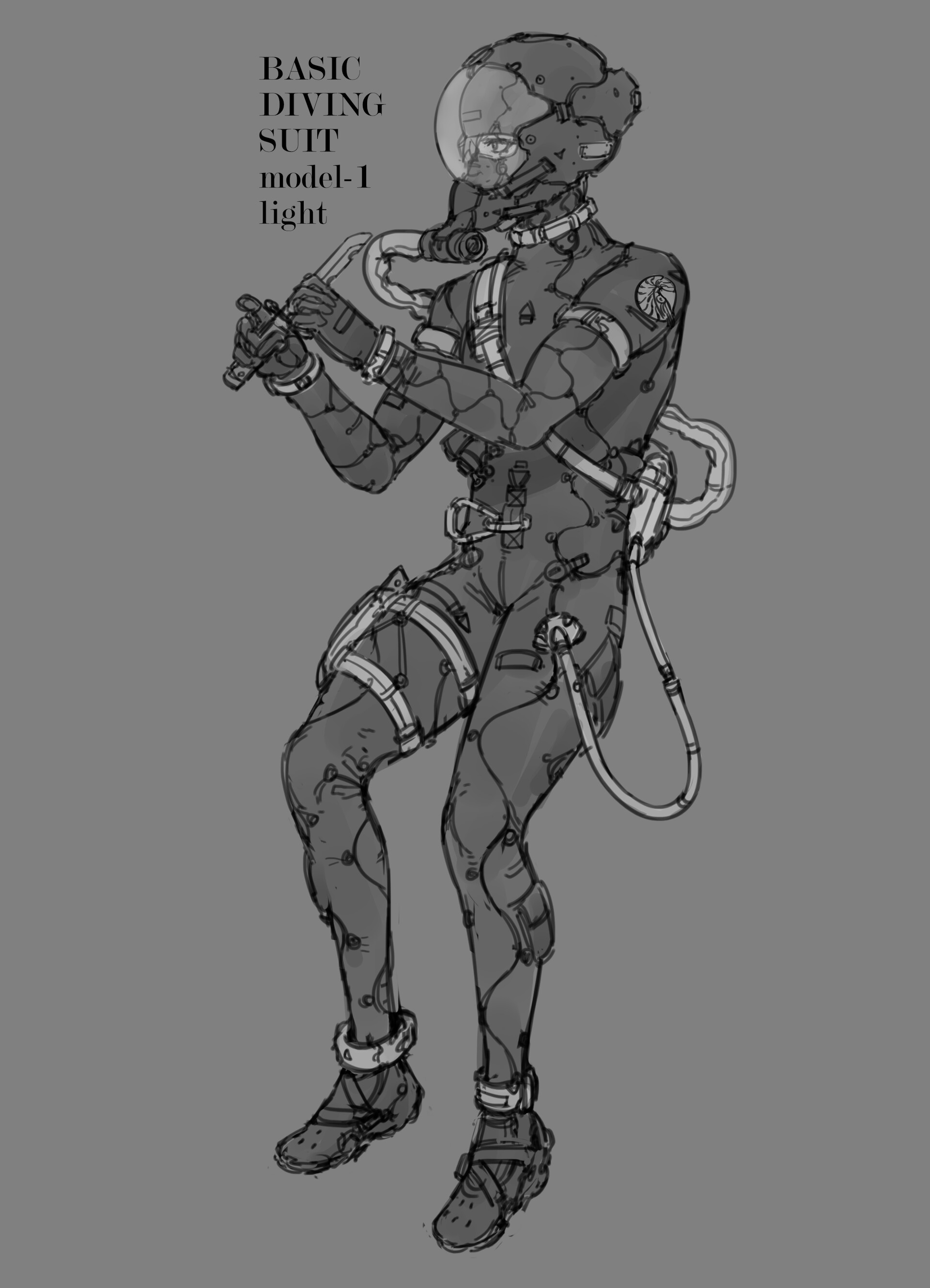 ArtStation - Light diving Suit in Nautilus