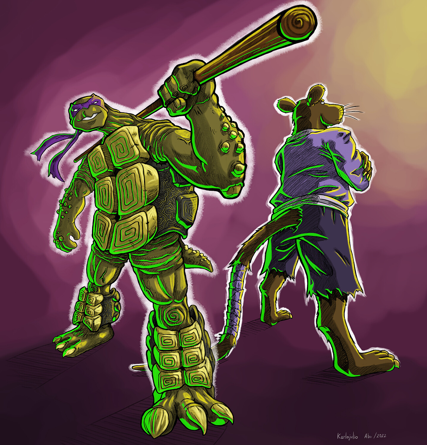 ArtStation - TMNT Donatello and Splinter