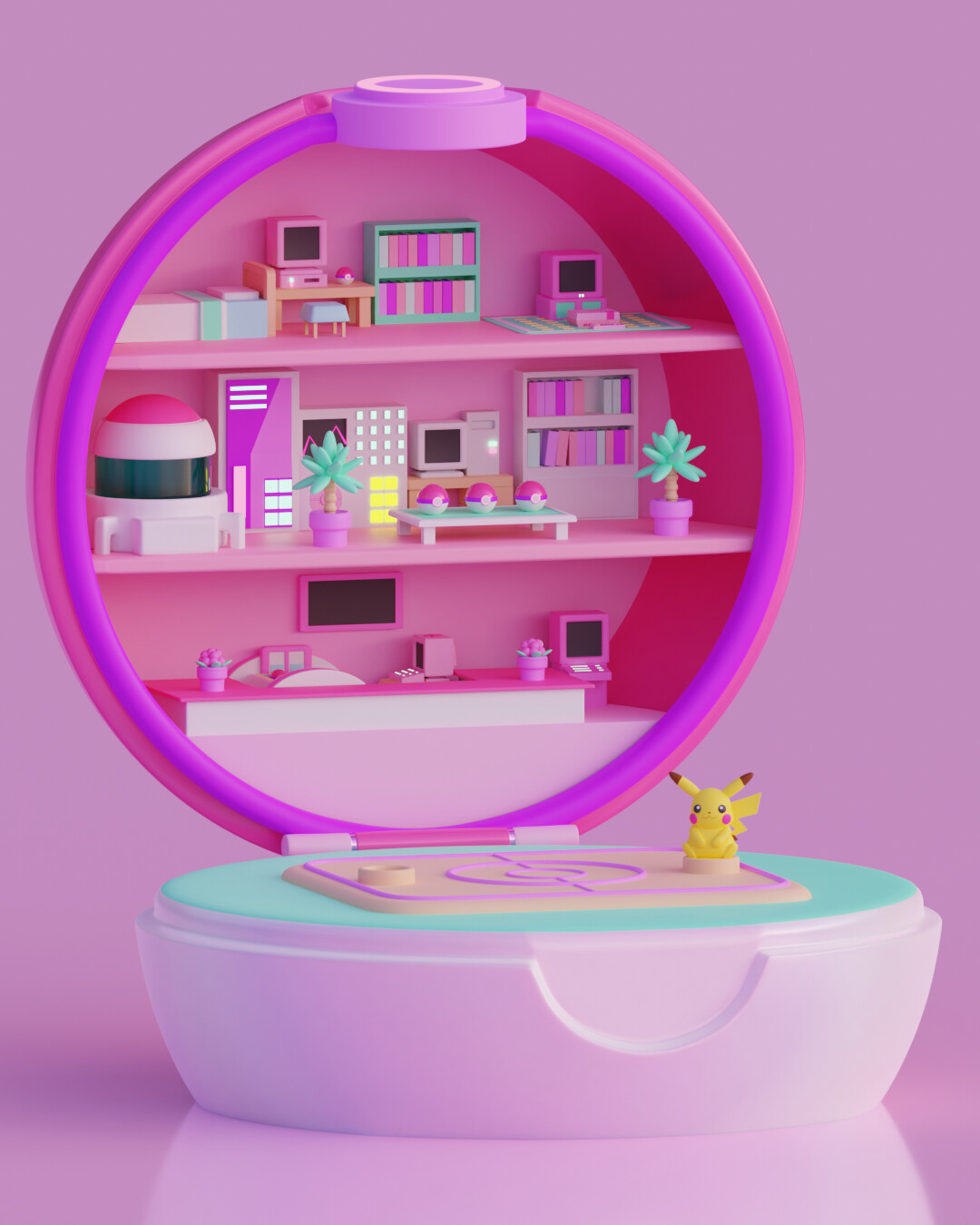 ArtStation - Pokemon x Polly Pocket
