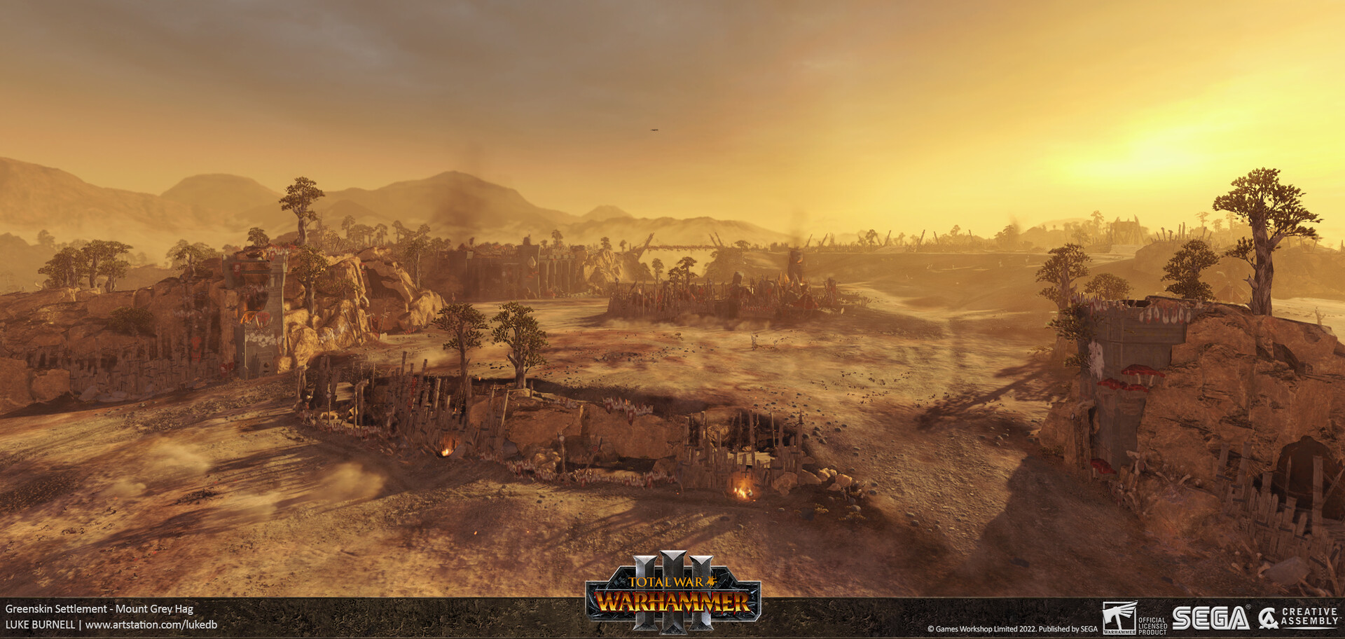 Luke Burnell - Total War: Warhammer 3 - Greenskin Settlements