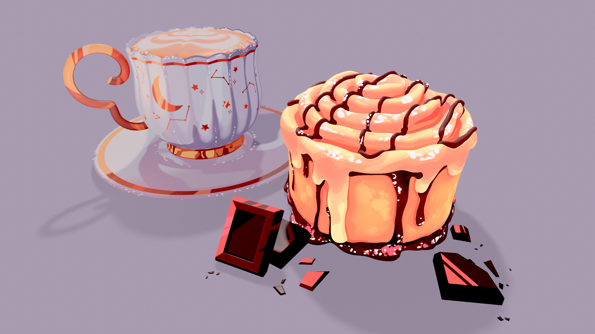 ArtStation - Stylized Breakfast