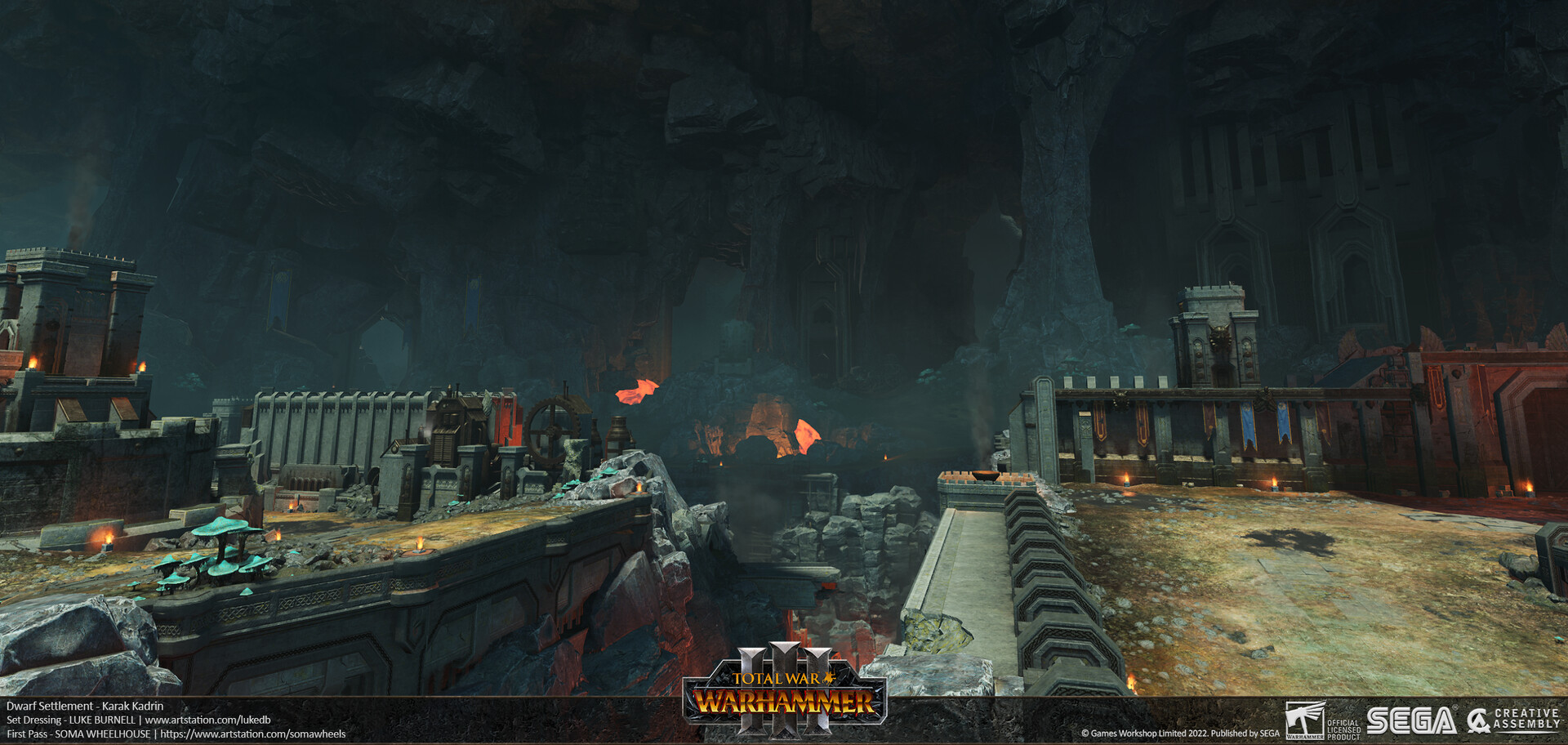 Luke Burnell - Total War: Warhammer 3 - Karak Kadrin Settlement