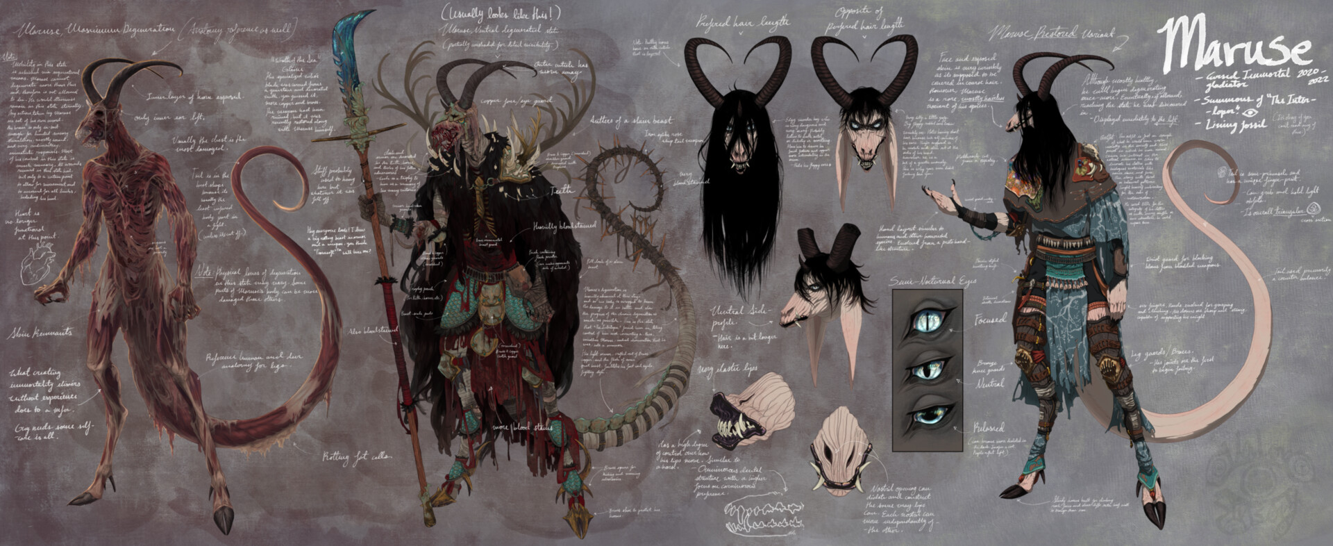 ArtStation - Maruse: Cursed Immortal Gladiator