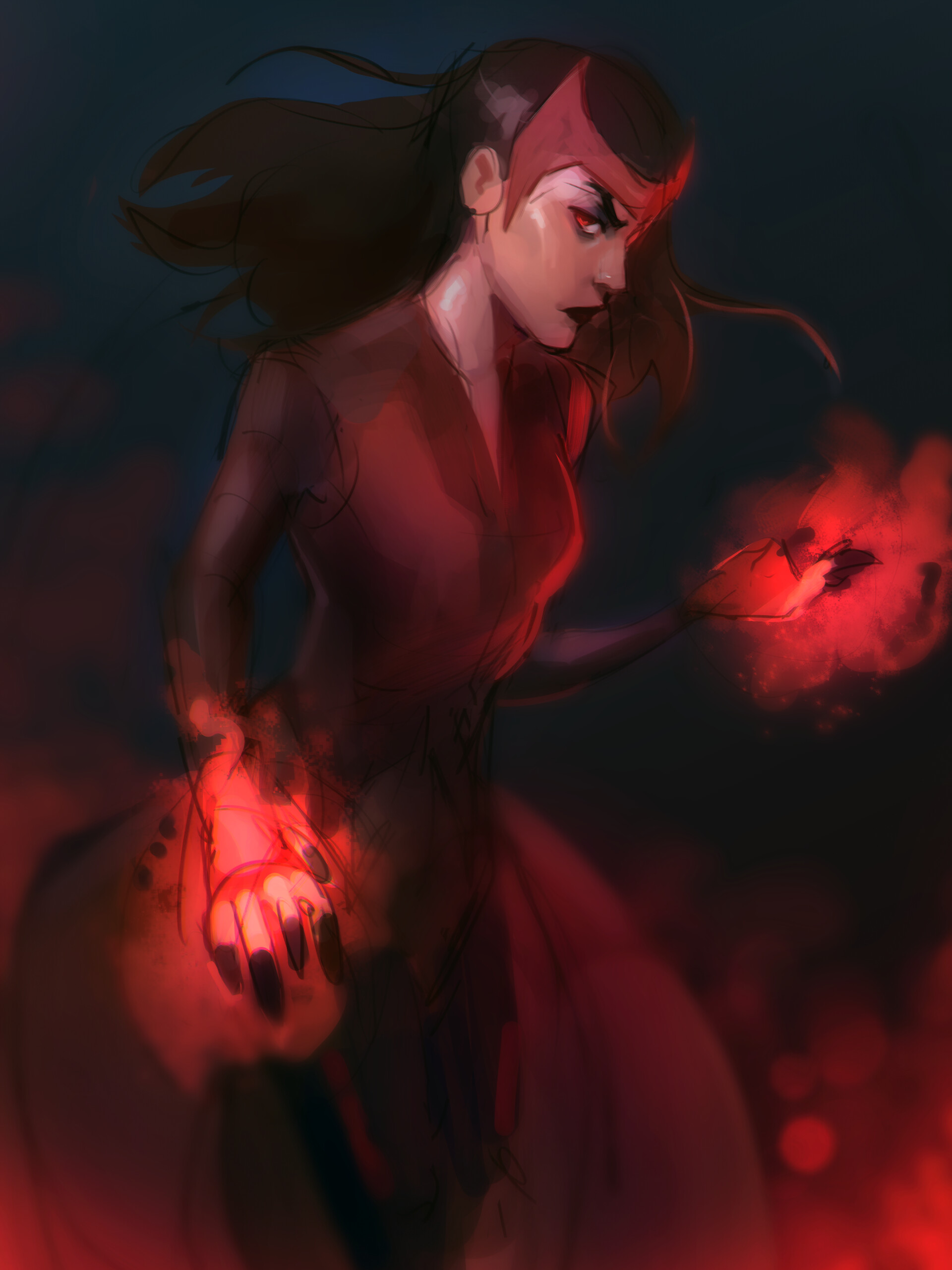 ArtStation - scarlet witch wanda