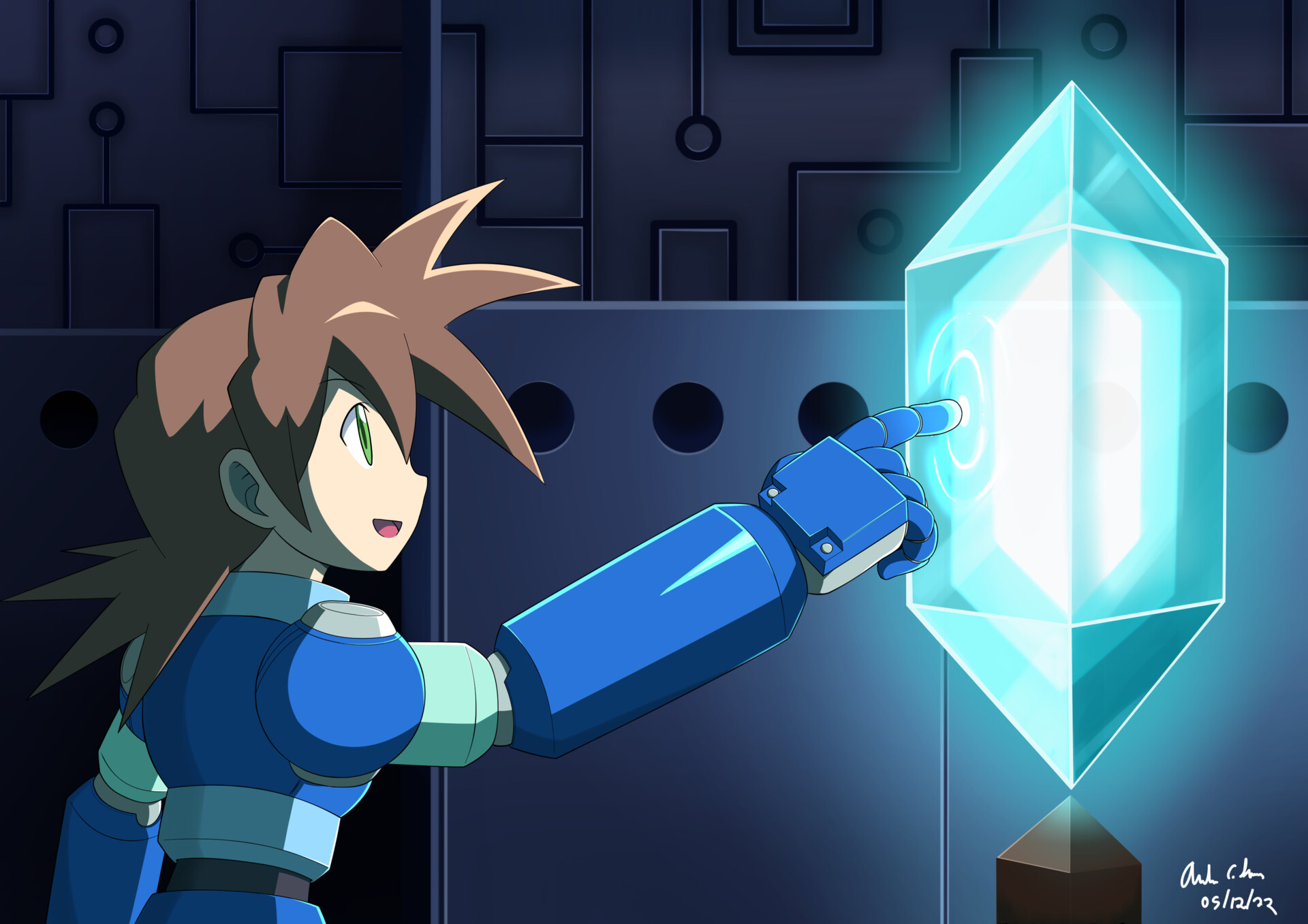 ArtStation - Megaman Legends - The Blue Refractor
