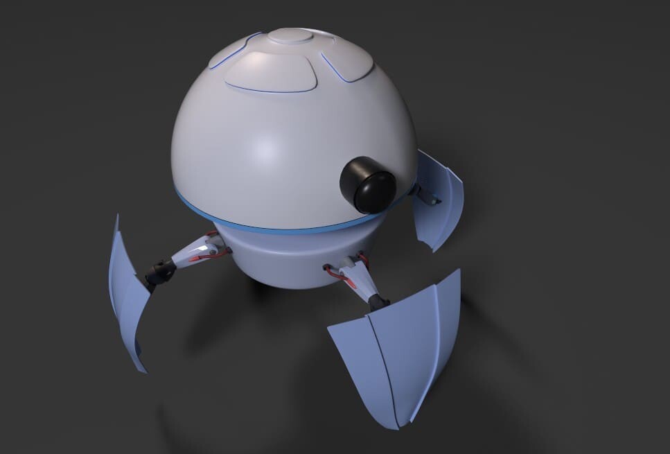 ArtStation - low poly robot