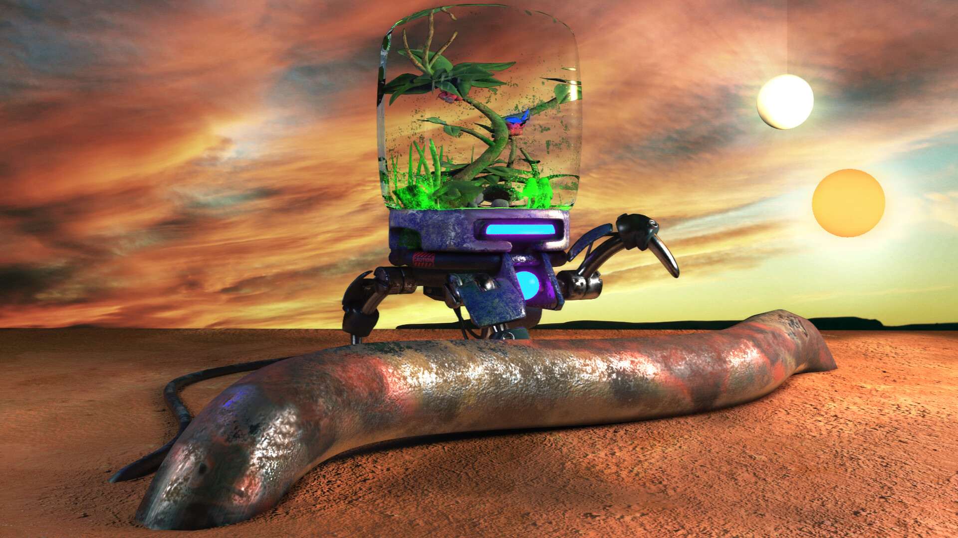 ArtStation - Jedi Robot in Tatooine