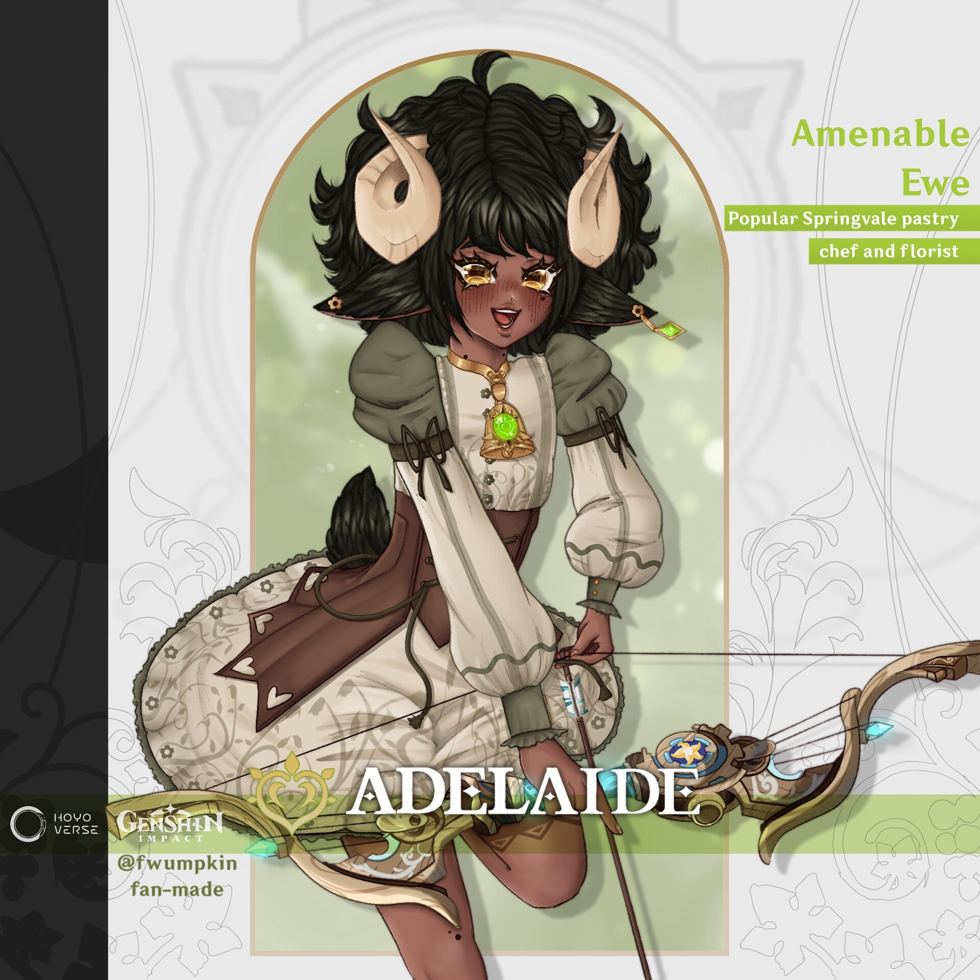 Genshin Impact OC — Dendro — Adelaide by Naila J — ProUser.Me